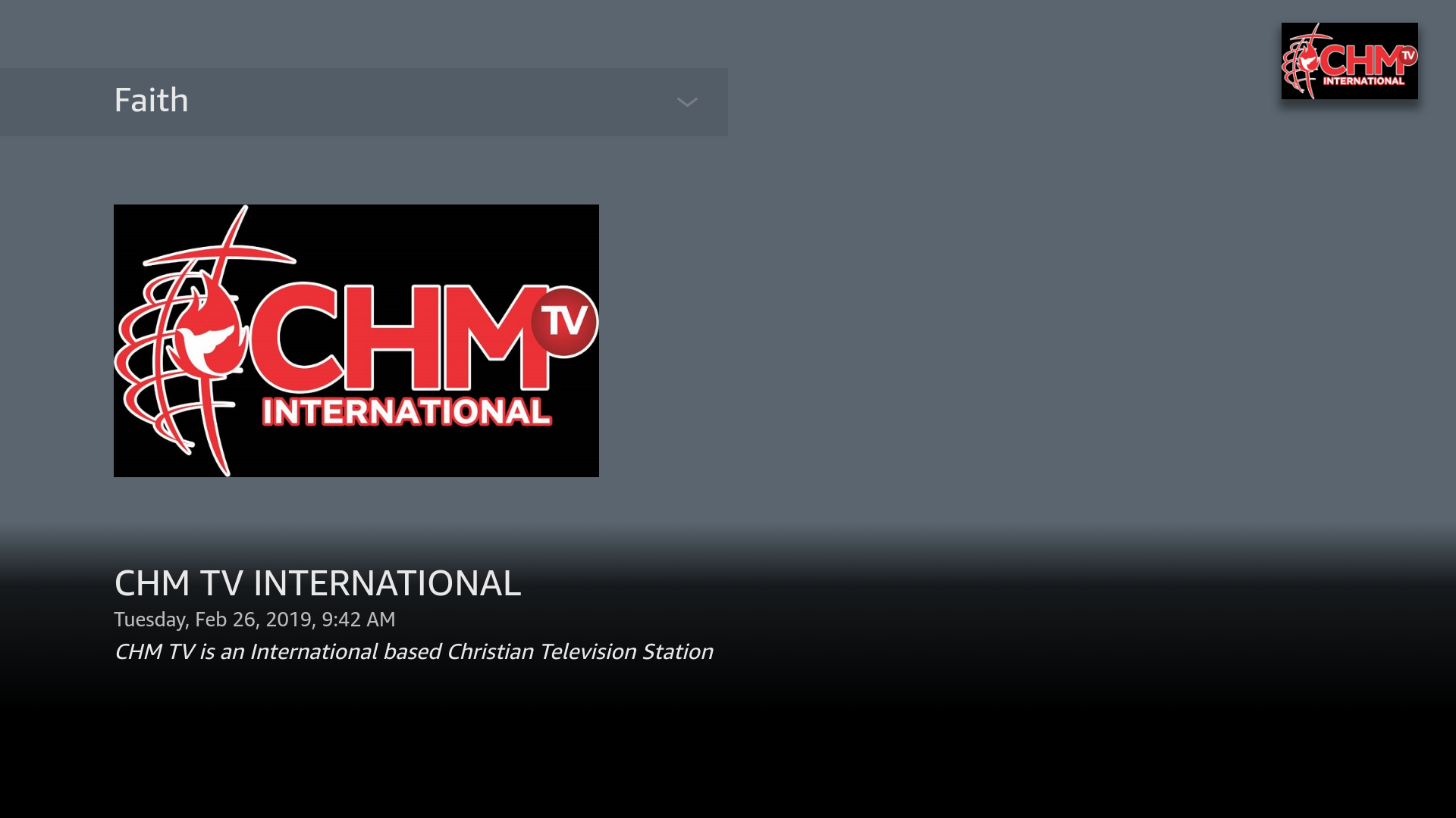 CHM TV INTERNATIONAL-Amazonアプリストアのアプリ