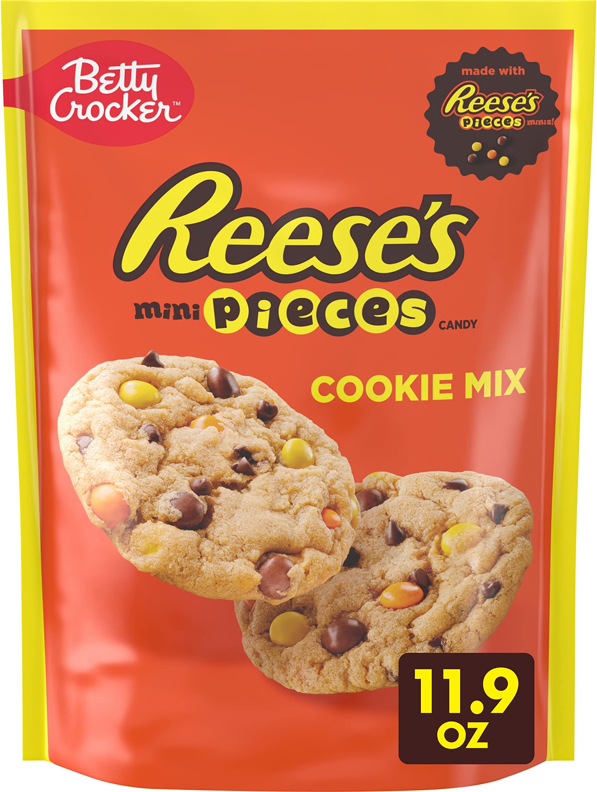 Amazon.com: Betty Crocker REESE'S Mini Pieces Candy Cookie Mix, Peanut ...