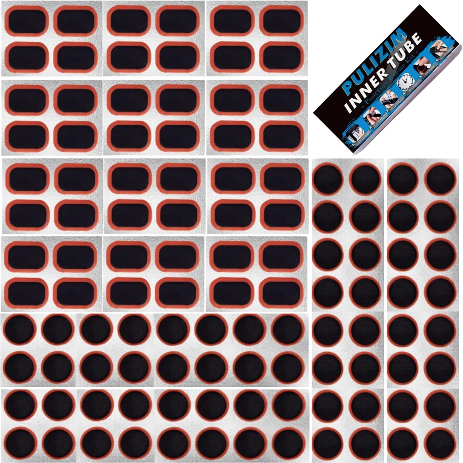 Amazon.com : PULIZIM Bike Inner Tube Repair Kit - Bicycle Tube Patch ...