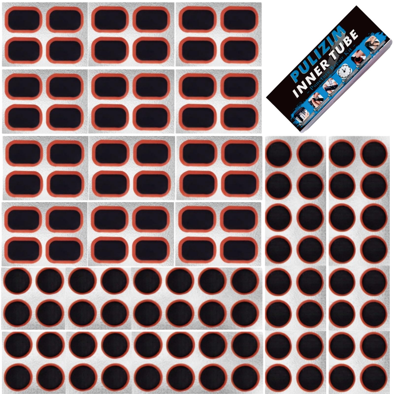 Amazon.com : PULIZIM Bike Inner Tube Repair Kit - Bicycle Tube Patch ...