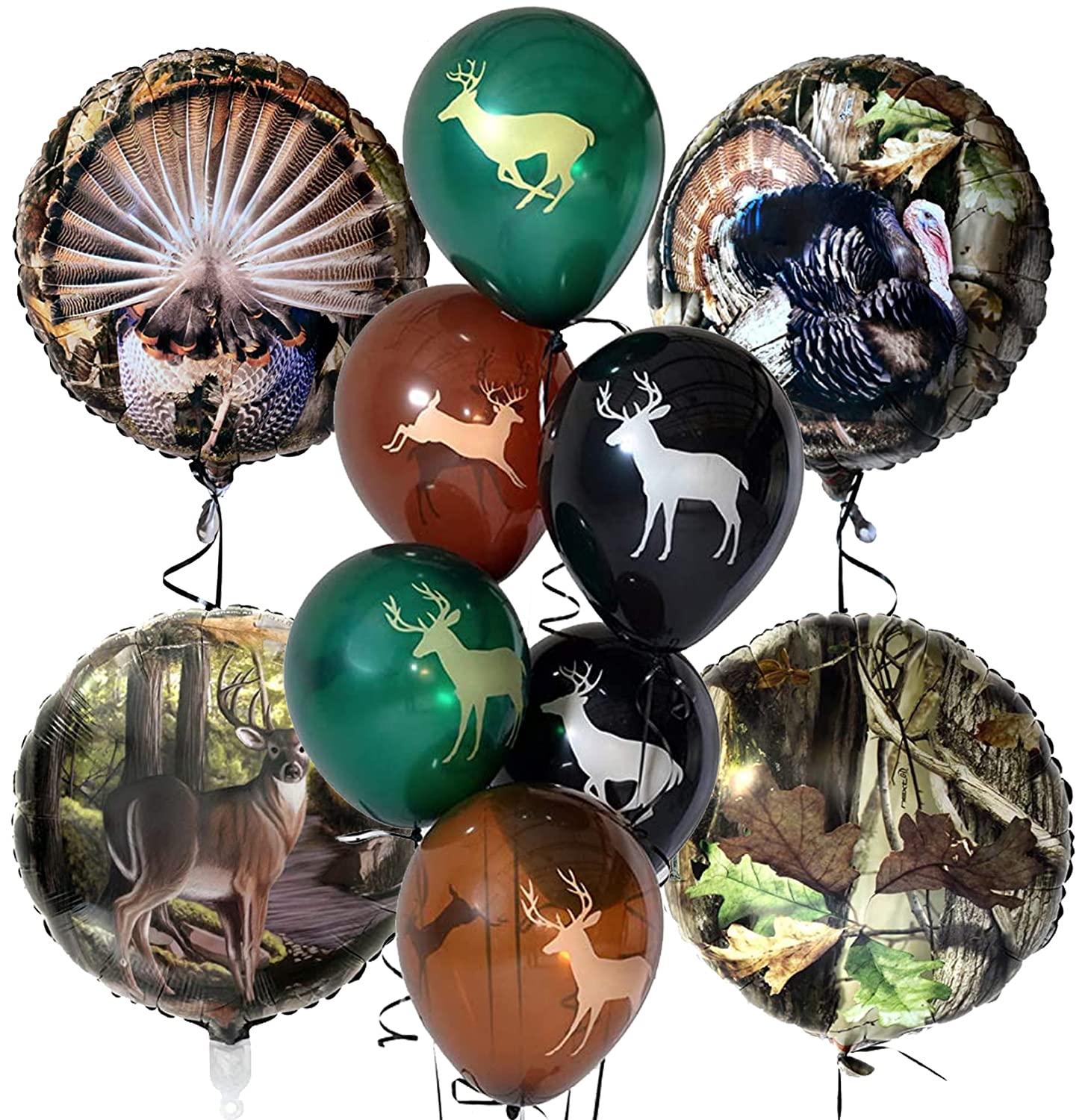 Buy Havercamp Next Camo Balloon Set | 6 Latex and 3 Mylar Balloons ...