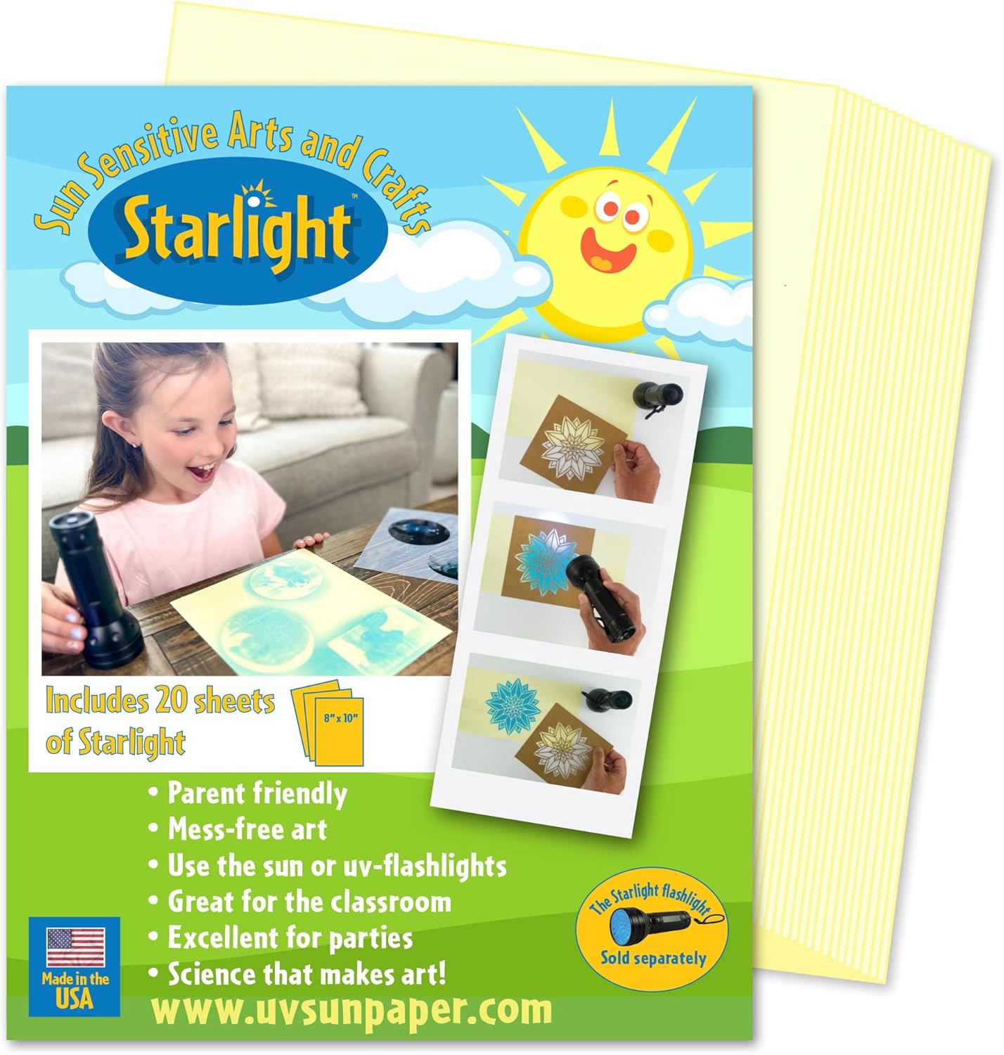 Instant Cyanotype Kit – UV Sun Sensitive Sunprint Paper Art for Kids ...