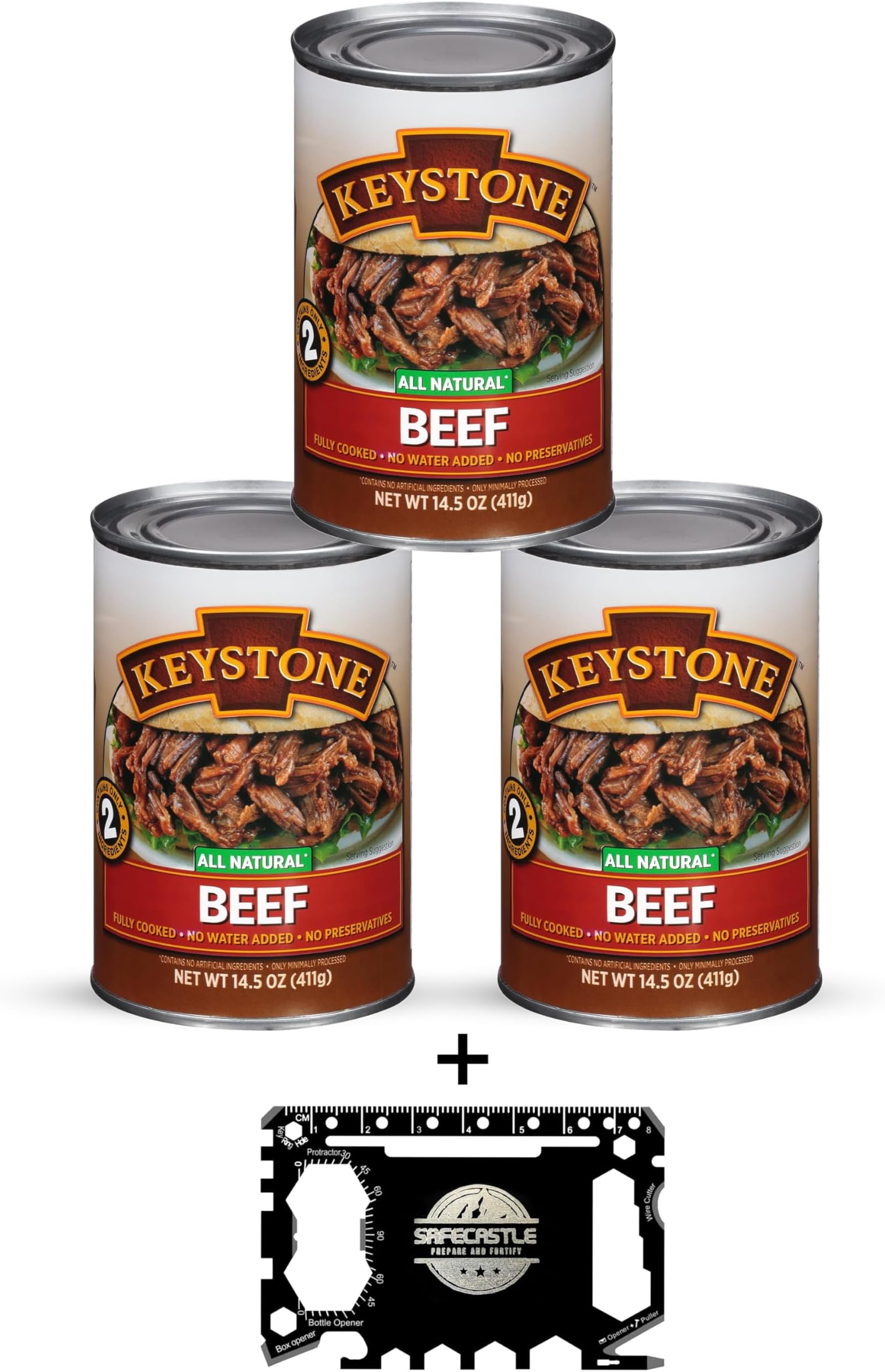 Amazon.com : Keystone Meats All Natural Canned Beef, 28 Ounce : Canned ...