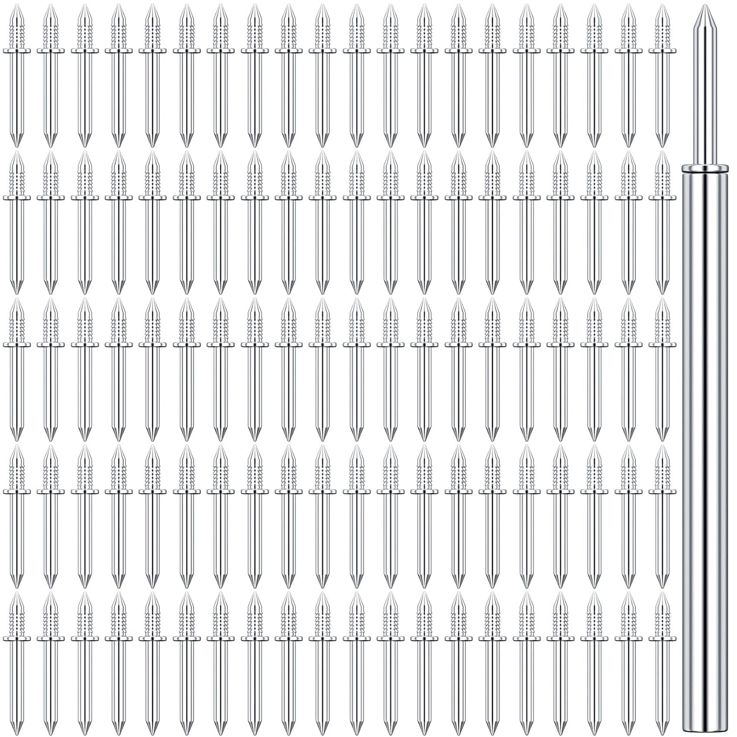 Amazon.com: Deozu 100 Pcs Double-Head Skirting Nails with 1 Pcs Sleeve ...