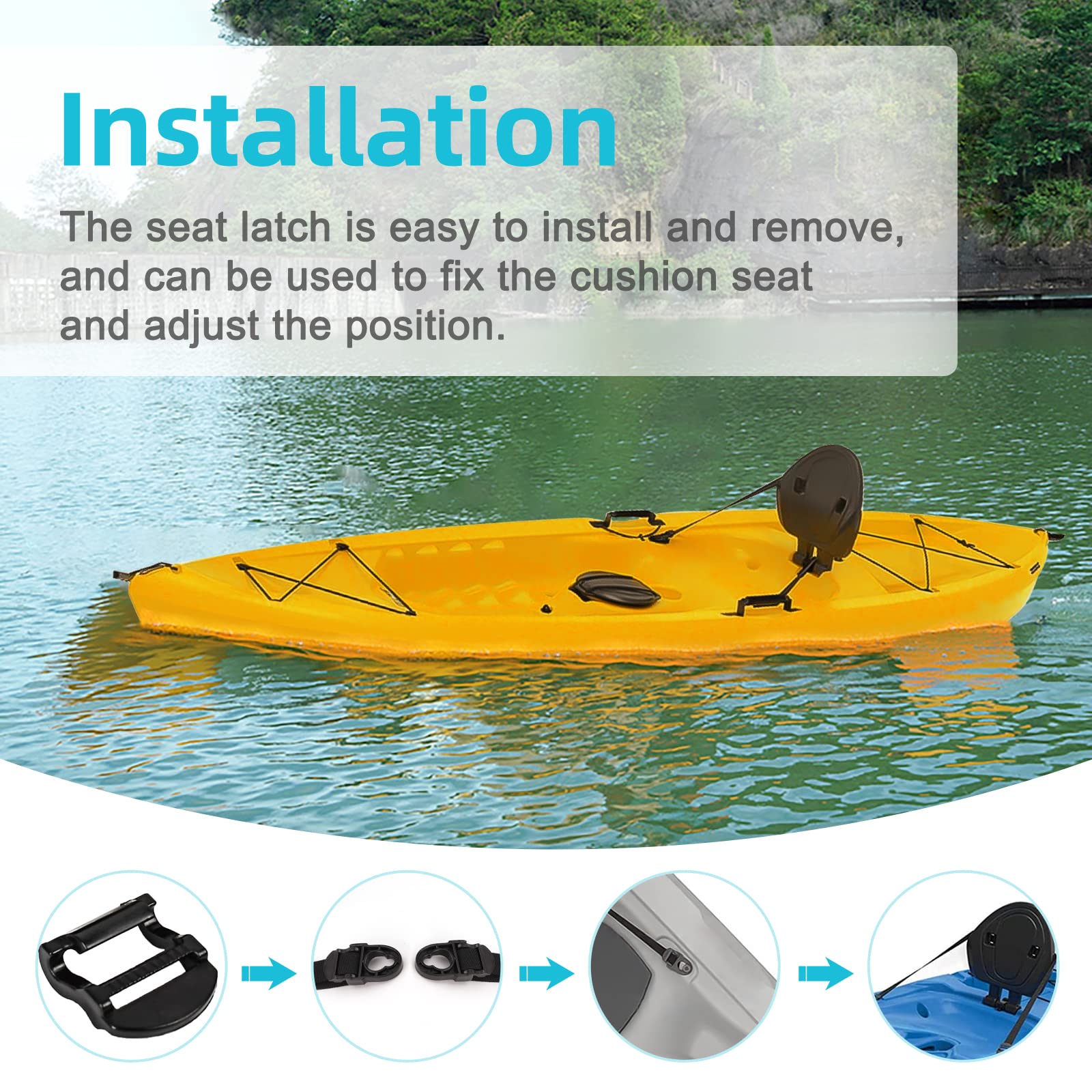 Snapklik.com : Replacement Lifetime Emotion Kayak Seat Clips