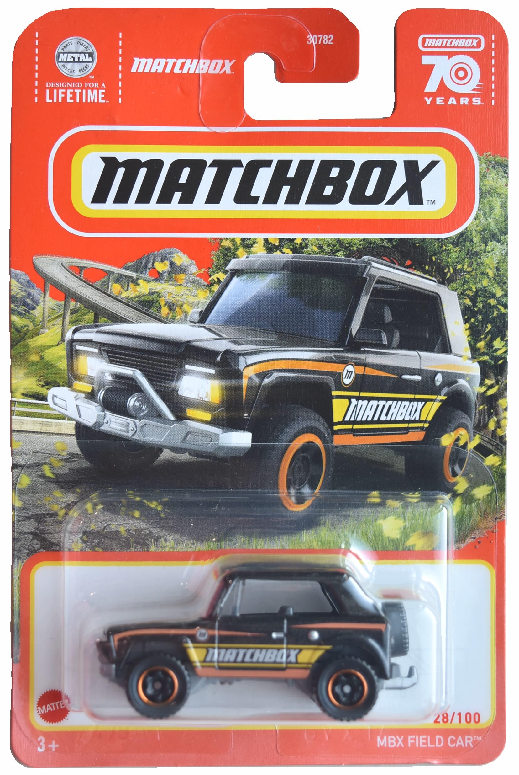 Amazon.com: Matchbox MBX Field Car, Black 28/100 : Toys & Games