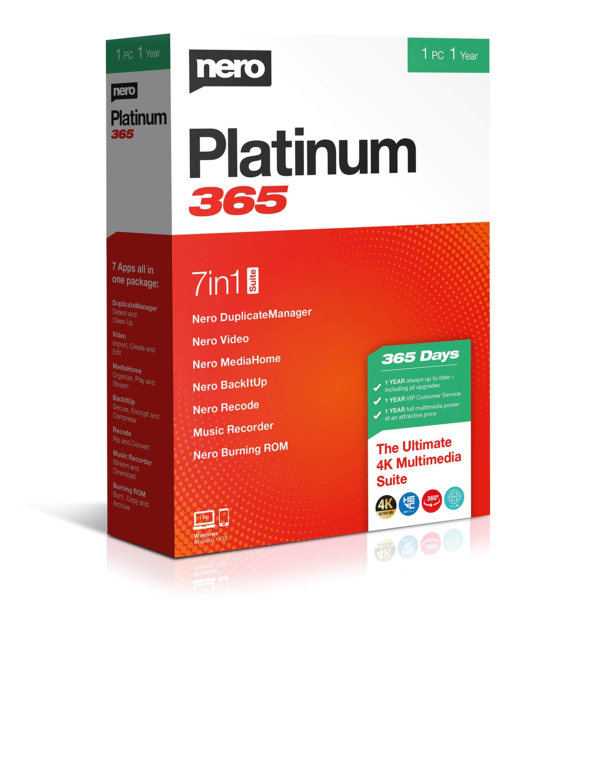 Amazon.com: Nero Platinum 365 | Video Editing | Backup | Manage & Play ...