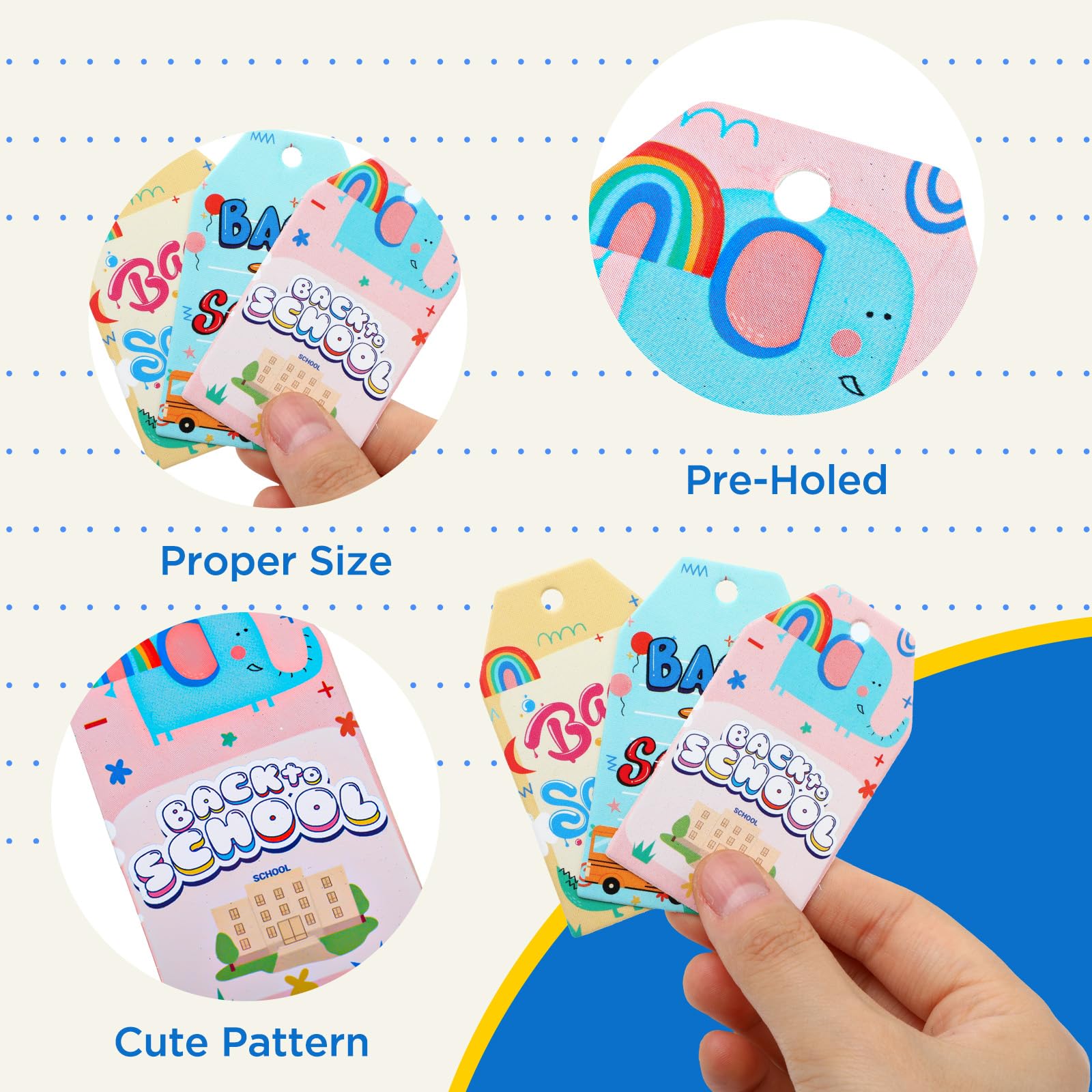 Snapklik.com : NEWEST 60 Pieces Back To School Tags, Welcome Back To ...