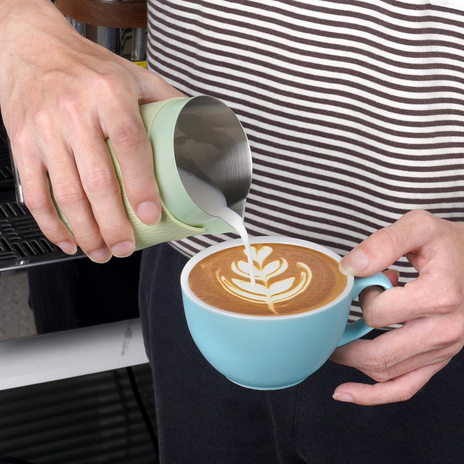 Snapklik.com : IKAPE Espresso Milk Pitcher, 15.04/450ml Milk Frothing ...