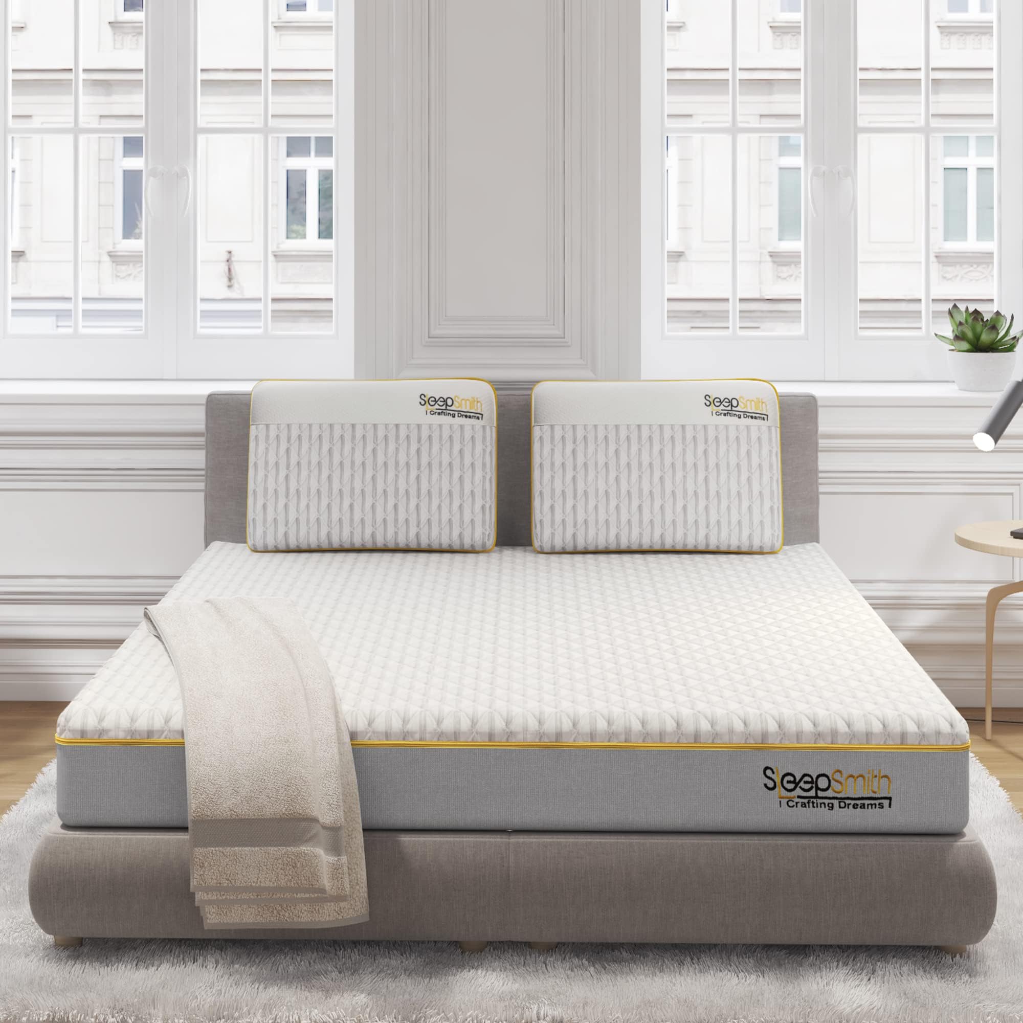 Sonoria Bed Mattresses with High Density (HD) Foam Mattress Anti Skid ...