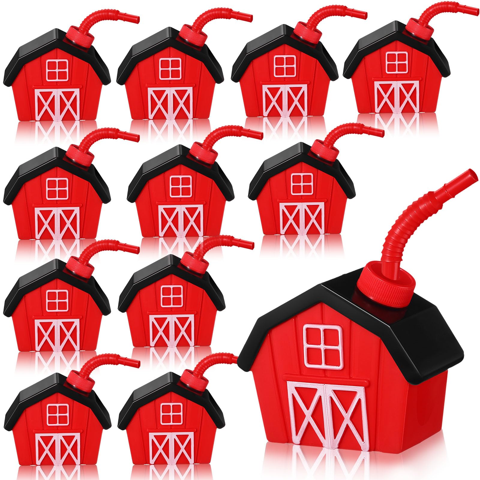 Amazon.com: Tanlade 12 Pcs Farmhouse Cups with Lids and Straws, 10 oz ...