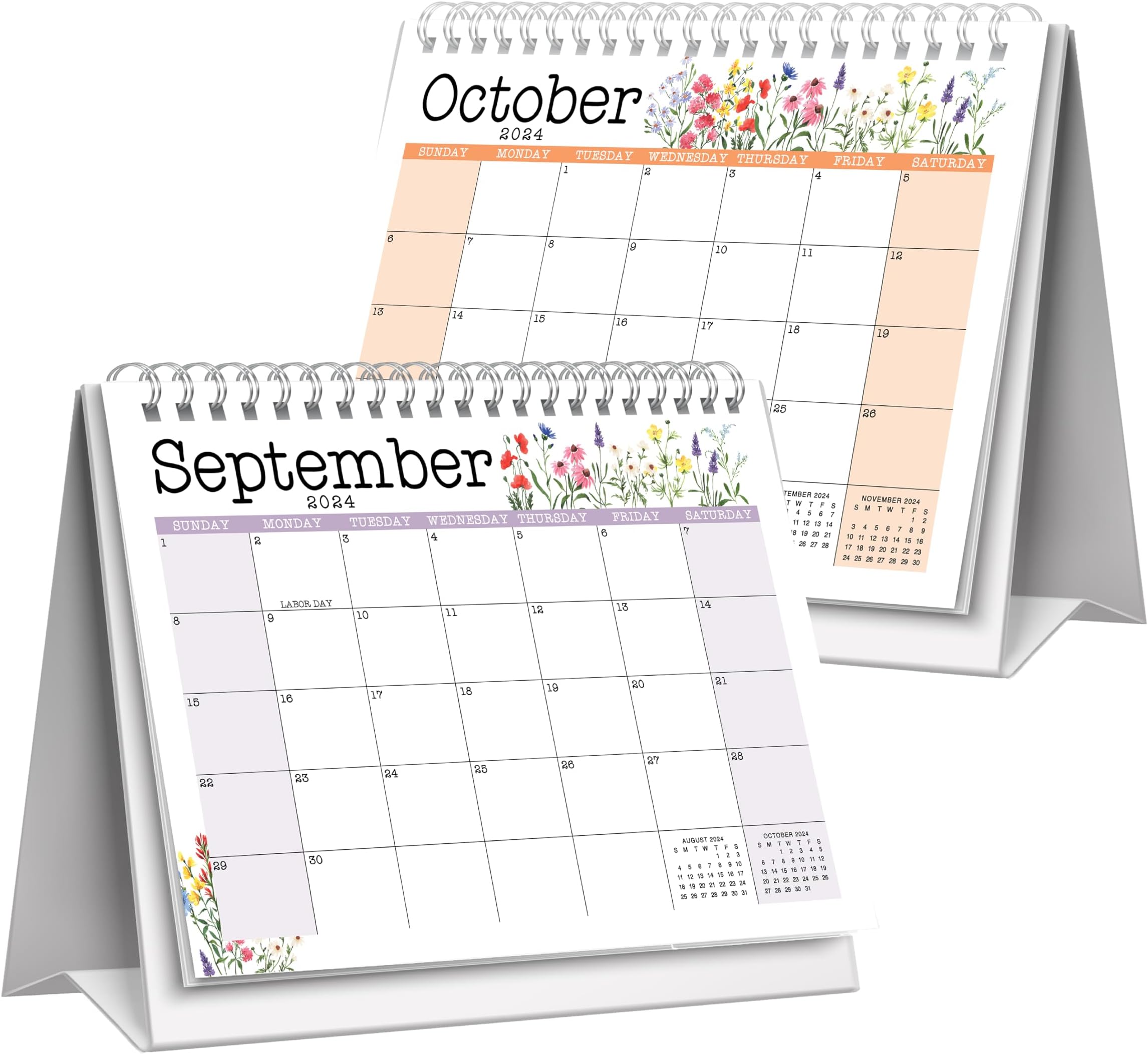 Amazon.com : Mini Desk Calendar 2024-2025,Standing Desk Calendar from ...