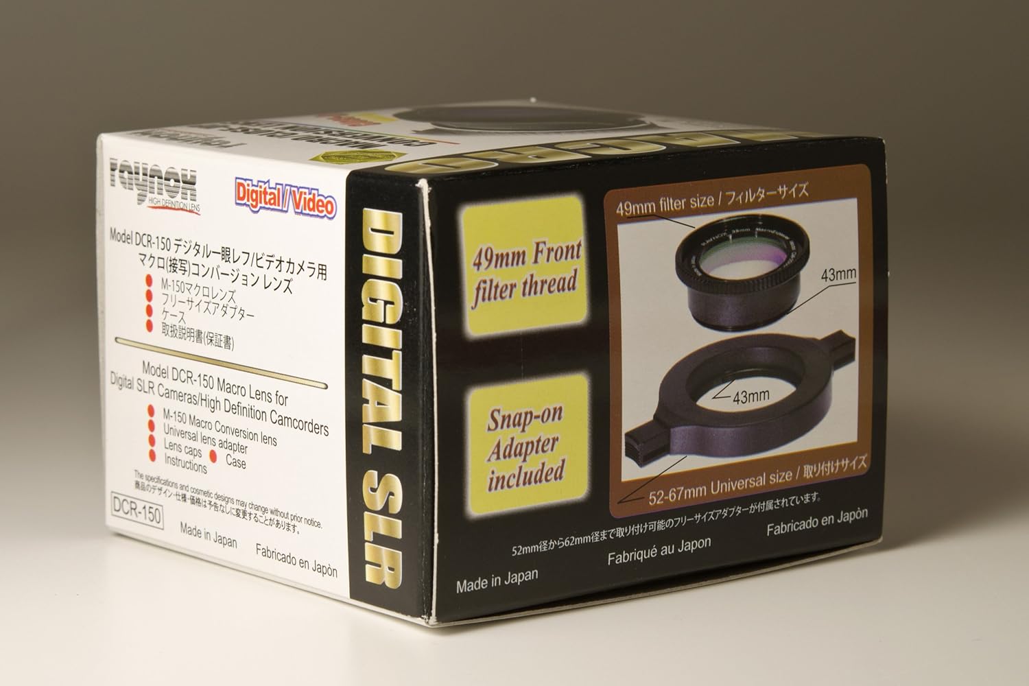 RAYNOX DCR-150 MACRO CLOSE-UP LENS 52MM 55MM 58MM 67MM: Amazon.co.uk ...