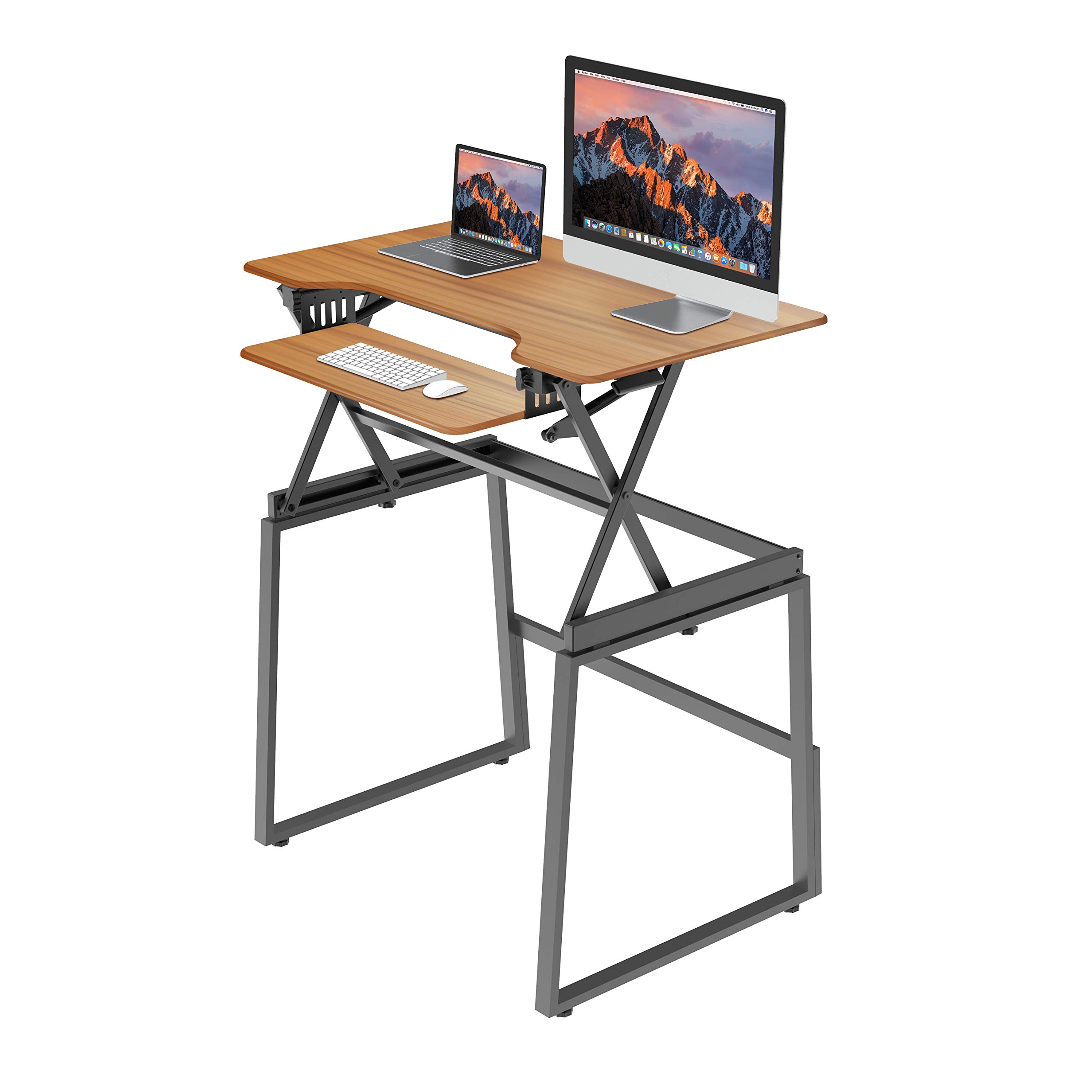 Snapklik.com : Rocelco 40 Mobile Large Height Adjustable Standing Desk ...