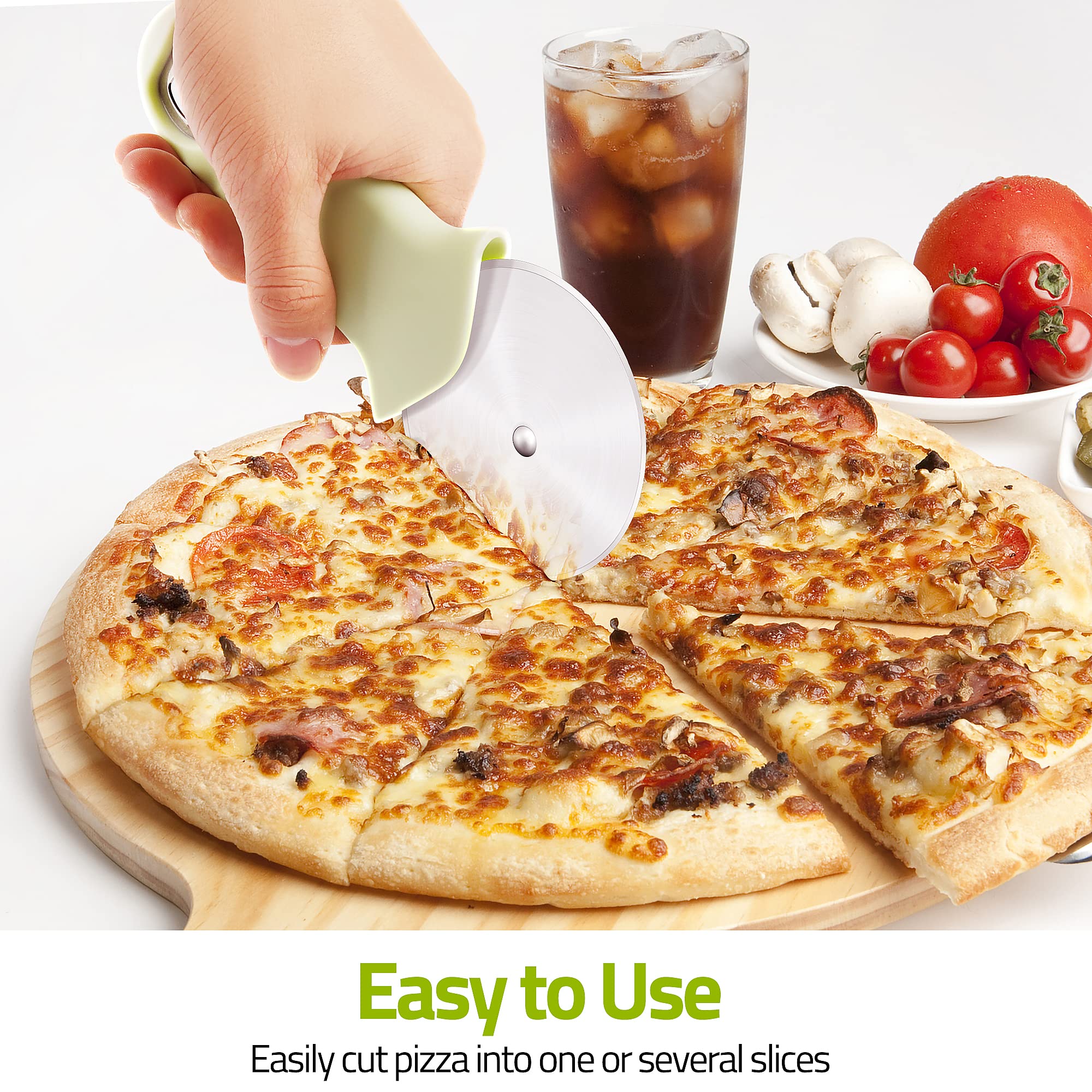 Snapklik.com : Supercenter Pizza Cutter Wheel - Sharp Blade Pizza ...