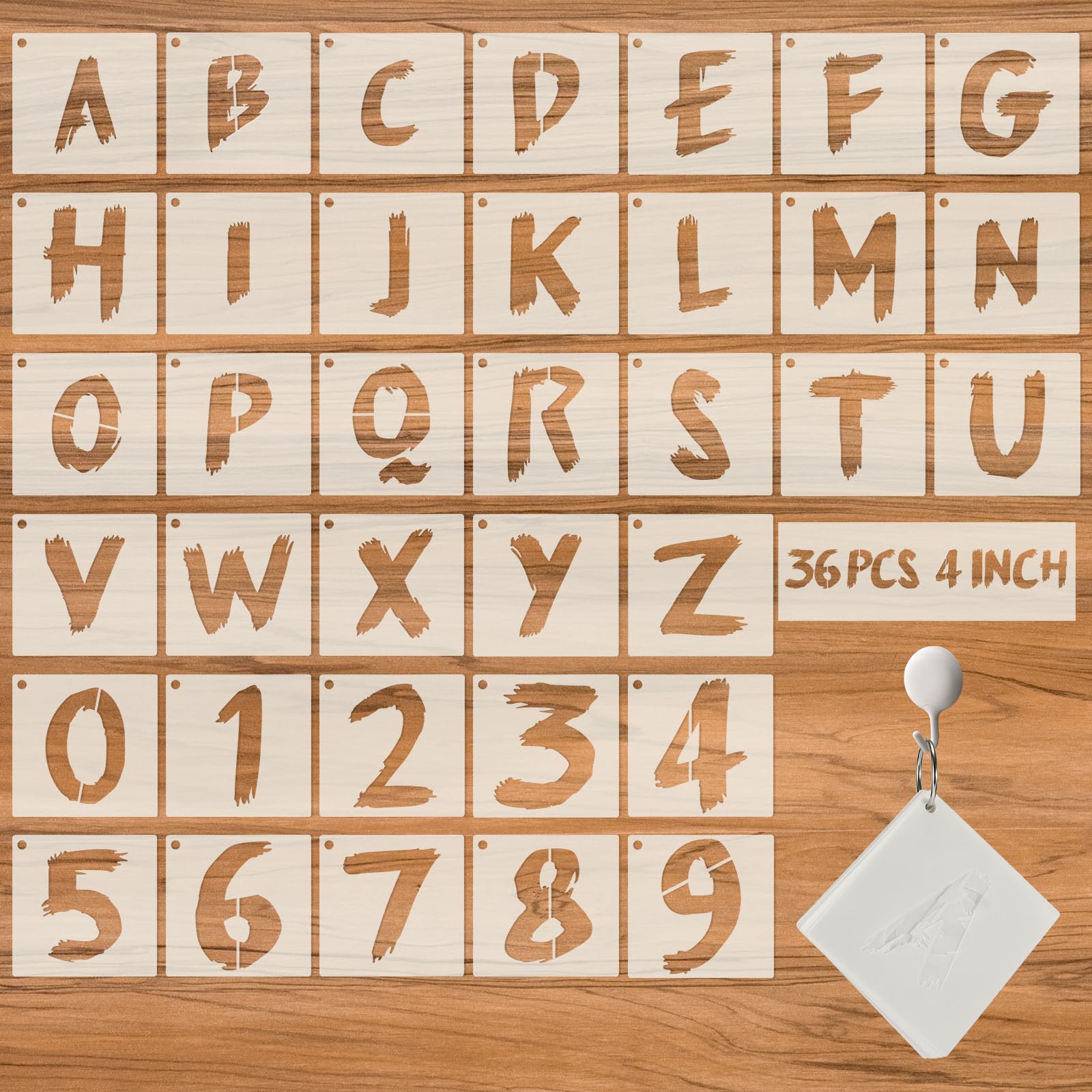 Snapklik.com : 36Pcs Letter Stencils For Painting, Reusable Numbers ...