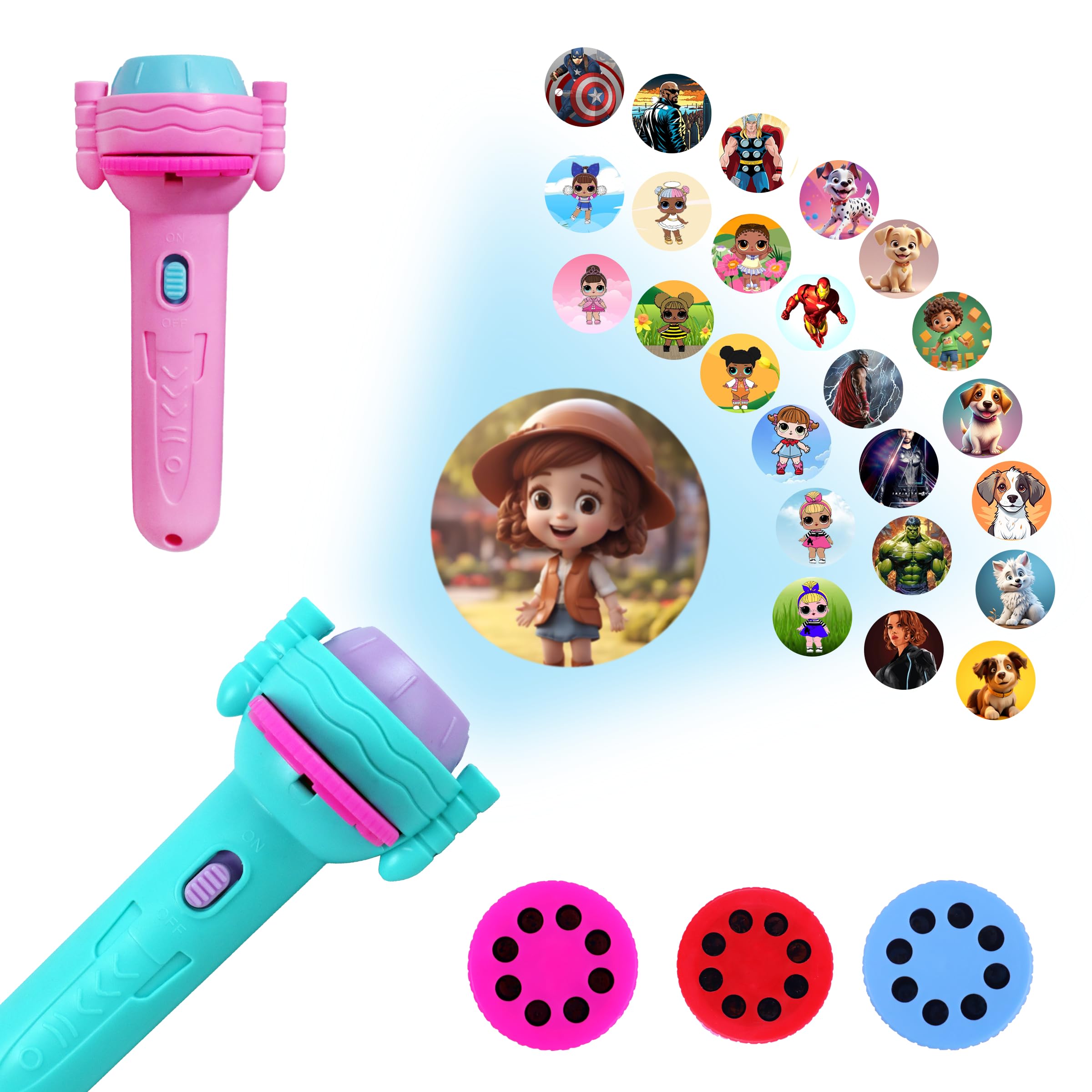 Buy Toyshine Projector Toys for Kids 3 Slids, Projector Flashlight ...