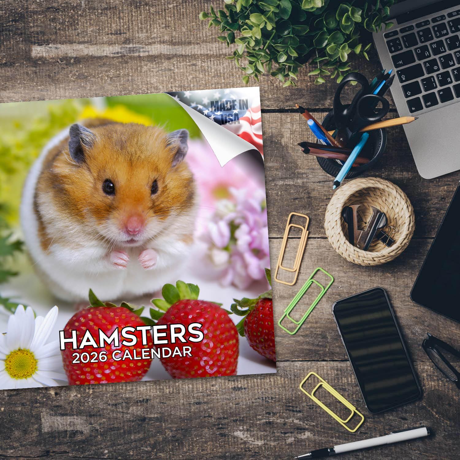 Snapklik.com : 2026 Hamsters Calendar - Cute Animal Monthly Wall ...