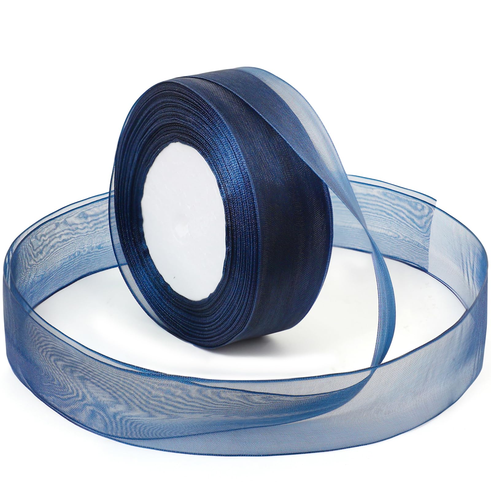 Amazon.com: Blue Ribbon for Gifts Wrapping, 1-1/2 inch 50Yard Navy Blue ...