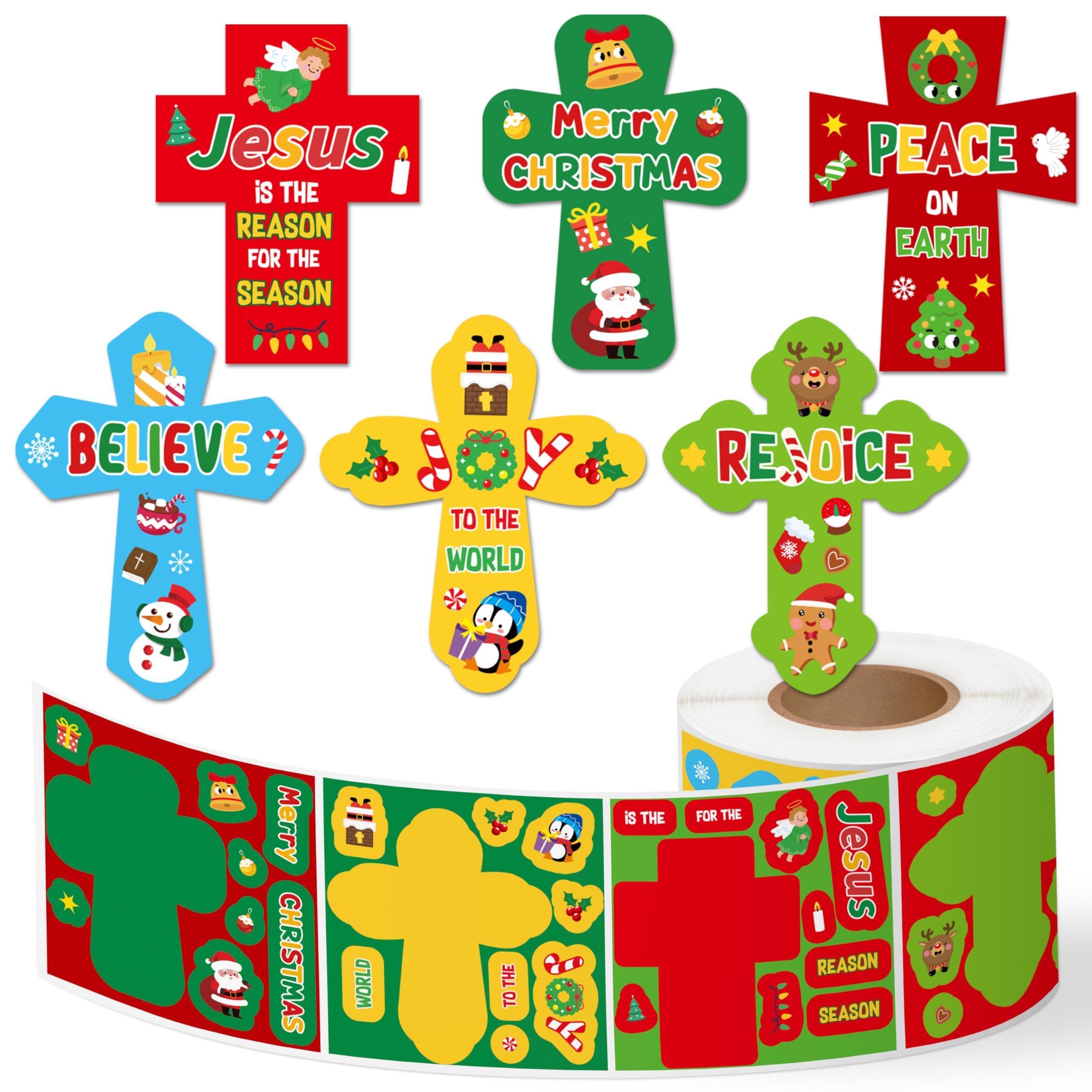 Amazon.com: Haooryx 300pcs Make Your Own Cross-Shaped Stickers, Mix and ...