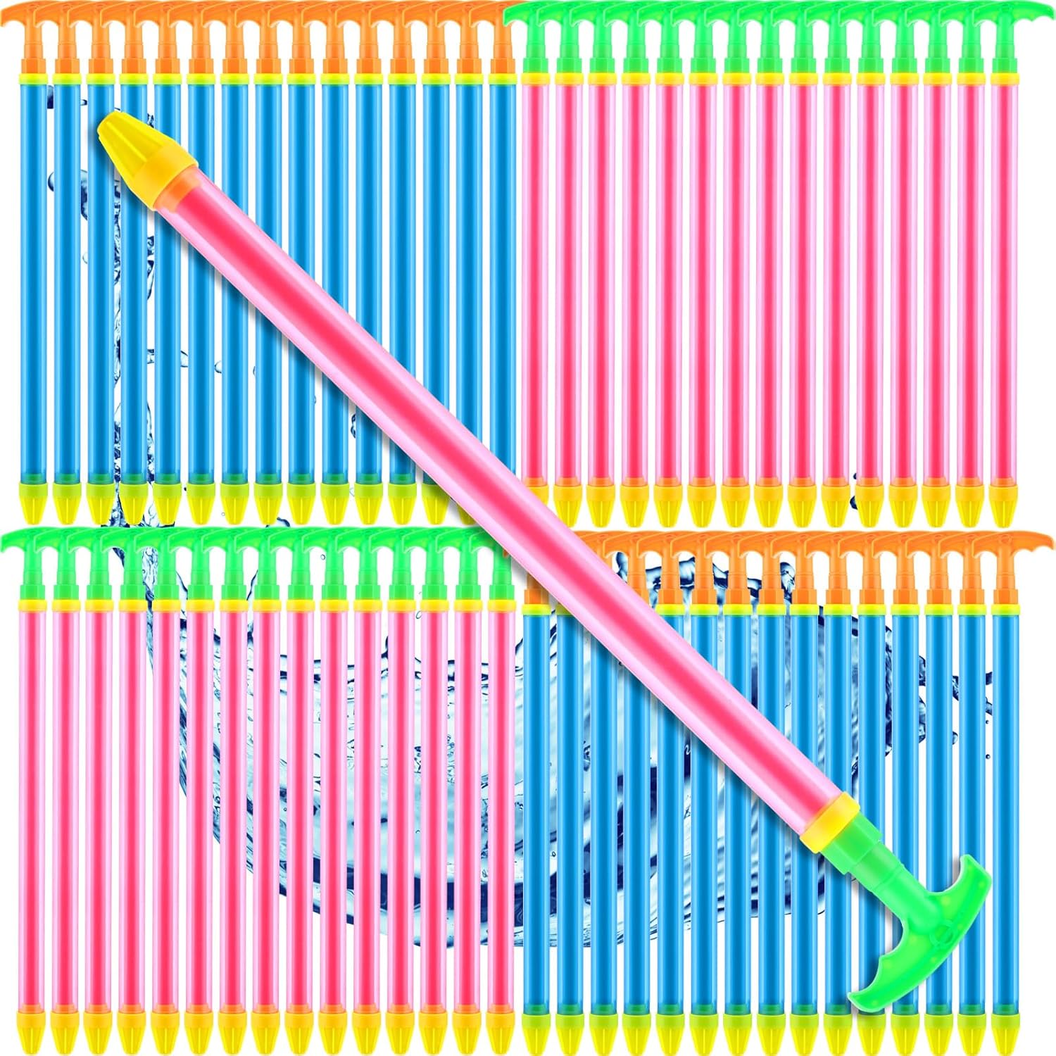 Amazon.com: Libima 60 Pcs Crayon Water Gun Water Shooters Long Range ...