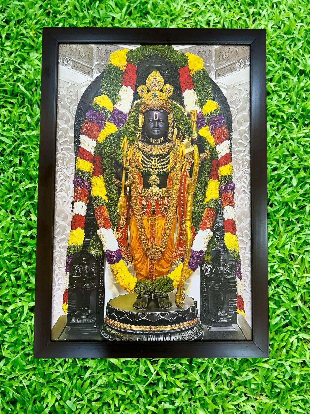 JIOLIVE Shri Ram lalla painting Of Ayodhya Ram Mandir Photo Frame For ...