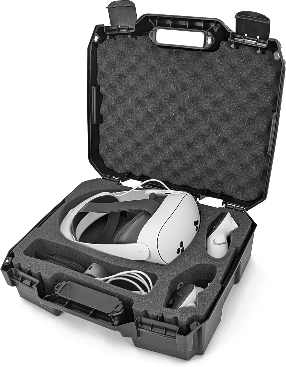 CASEMATIX Travel Case Compatible with Meta Quest 3 Elite Strap Bundle ...