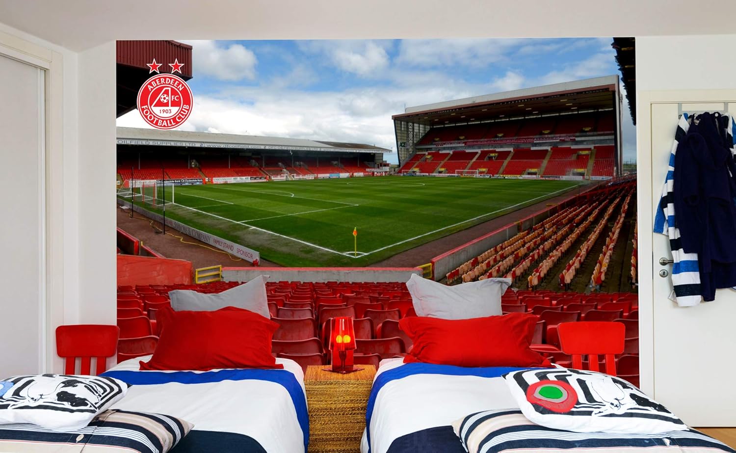 Aberdeen FC Official Pittodrie Stadium Full Wall Mural - Aberdeen ...