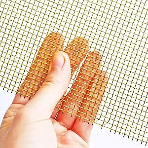 Amazon.com: BKhjgHf HHLL Copper Wire Mesh Brass Mesh, Brass Woven Wire ...