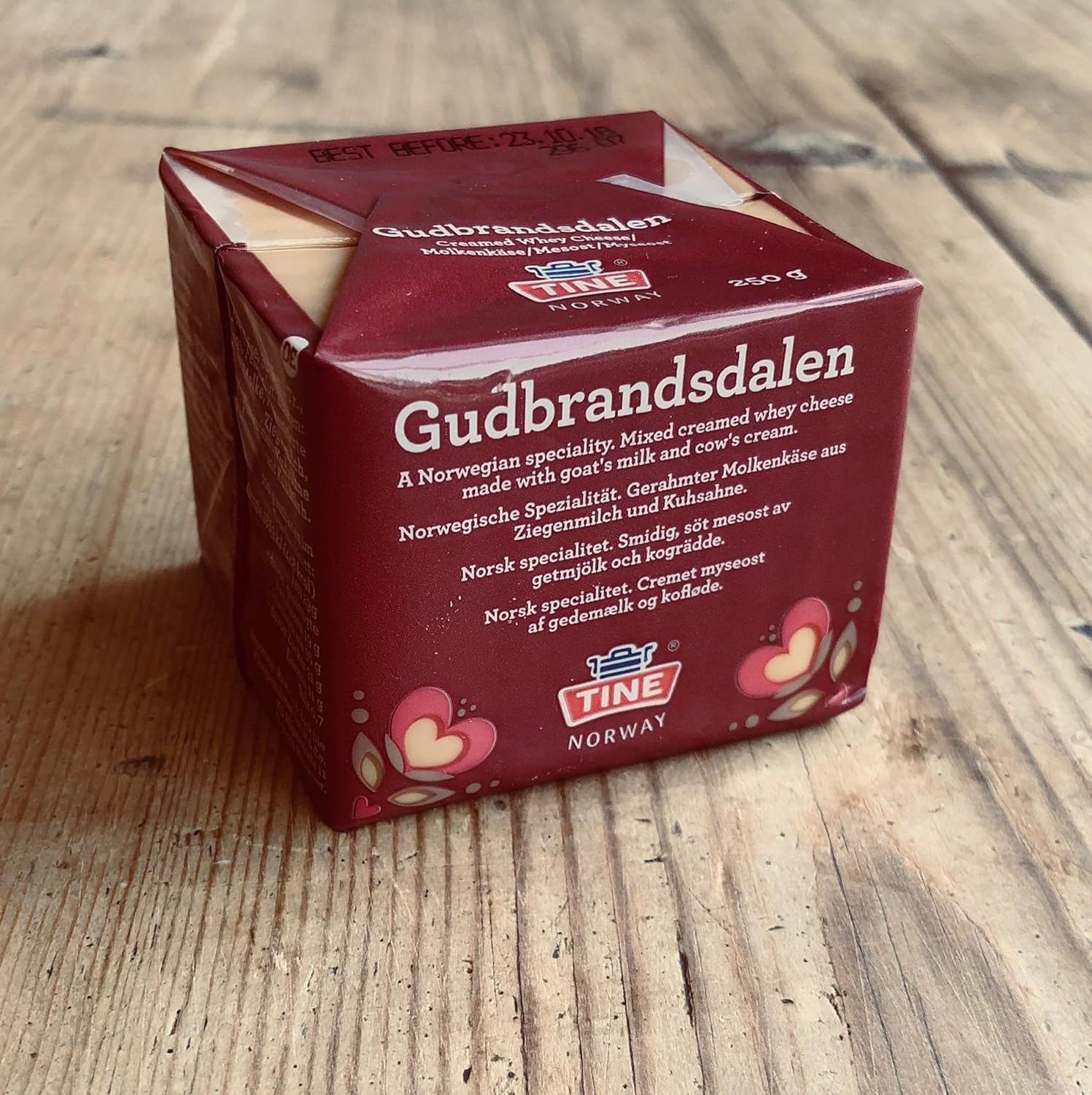 Gjetost Norwegian Brown Cheese Two x 250g from GREAT BRITISH TRADING ...