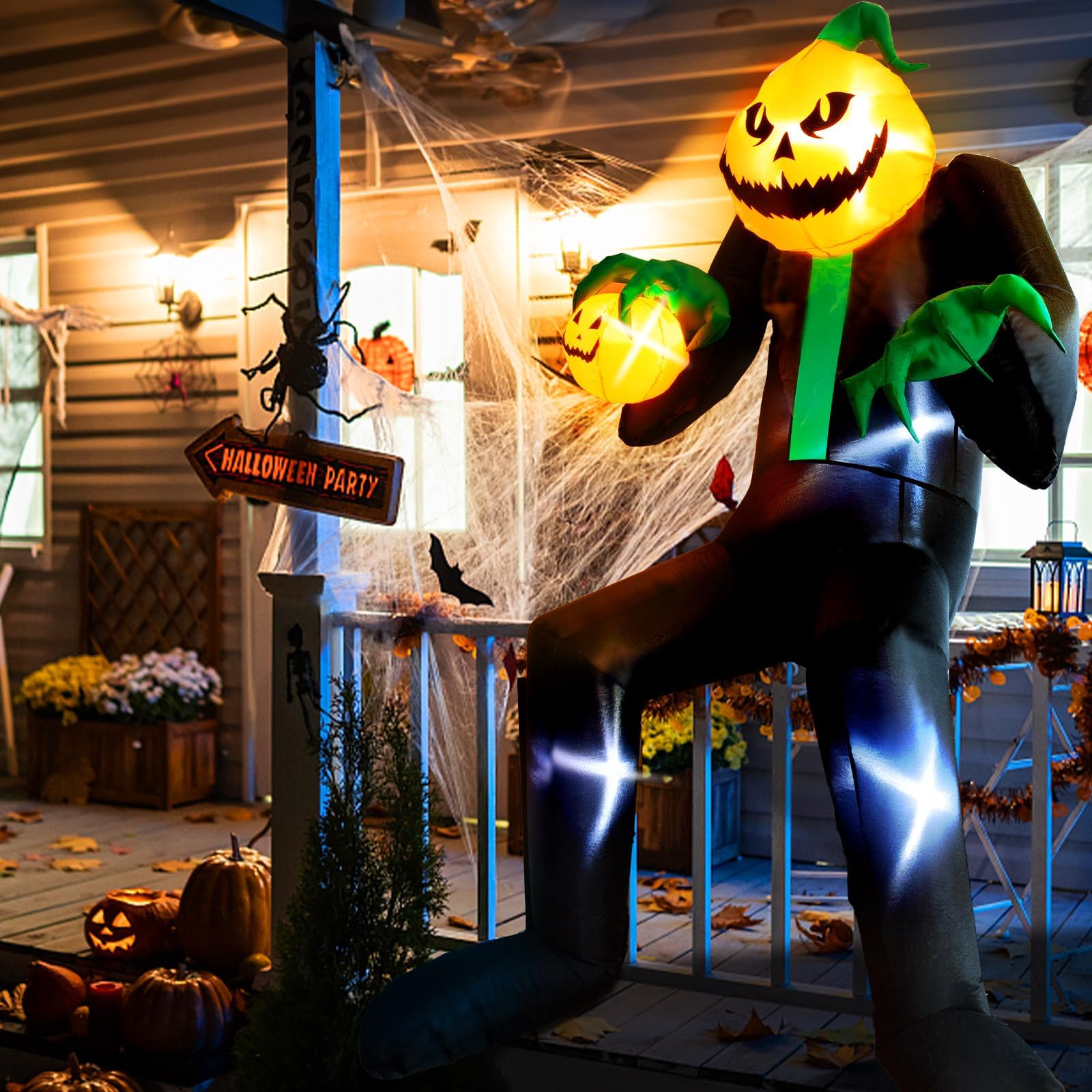 Amazon.com: 8FT Halloween Inflatable Outdoor Decoration Light-Up ...