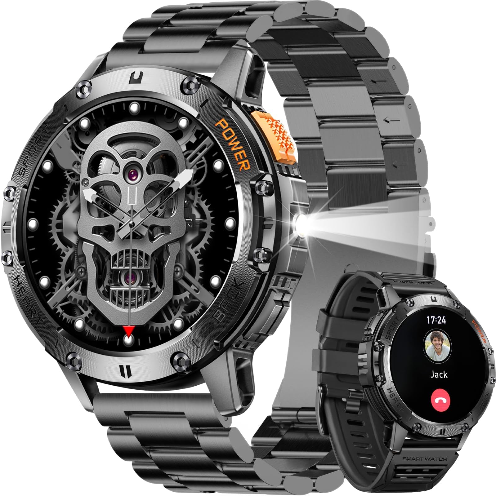 Amazon.com: Military Smart Watch for Men (Answer/Make Calls), Rugged ...