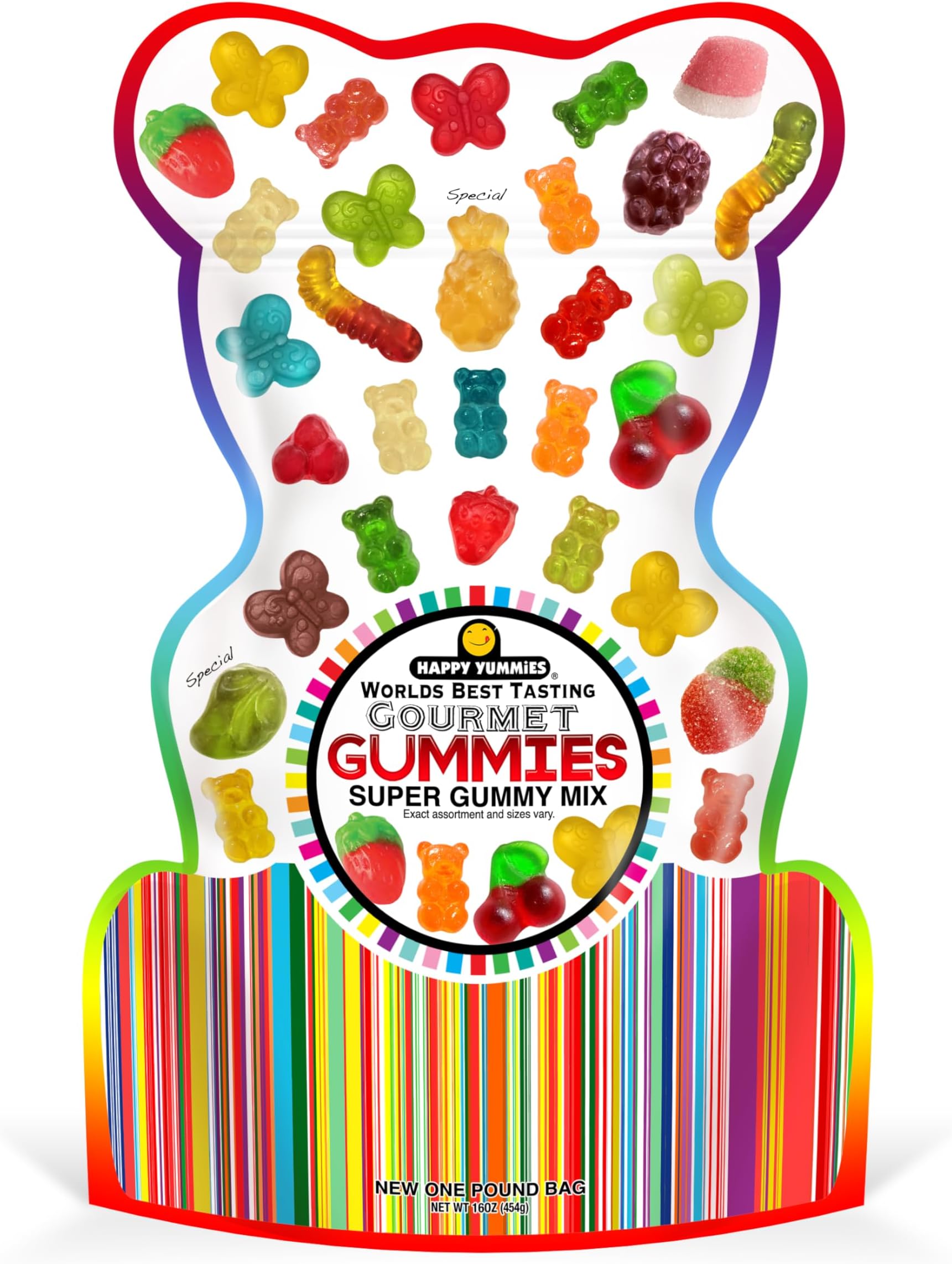 Amazon.com : BULK 4 PACK Happy Yummies Worlds Best Tasting Gourmet ...