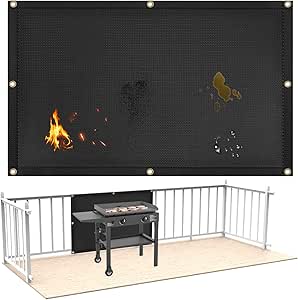 Amazon.com : Fireproof Heat Shield for Wall Behind Grill Protect Deck ...
