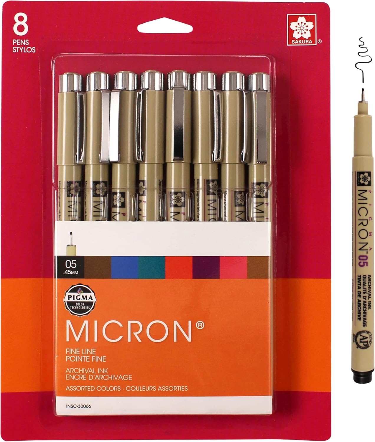 Amazon.com: SAKURA Pigma Micron Fineliner Pens - Archival Black ...