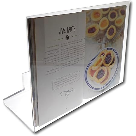 Clear Perspex Acrylic Plastic Cook Book Holder Stand - Splatter and ...