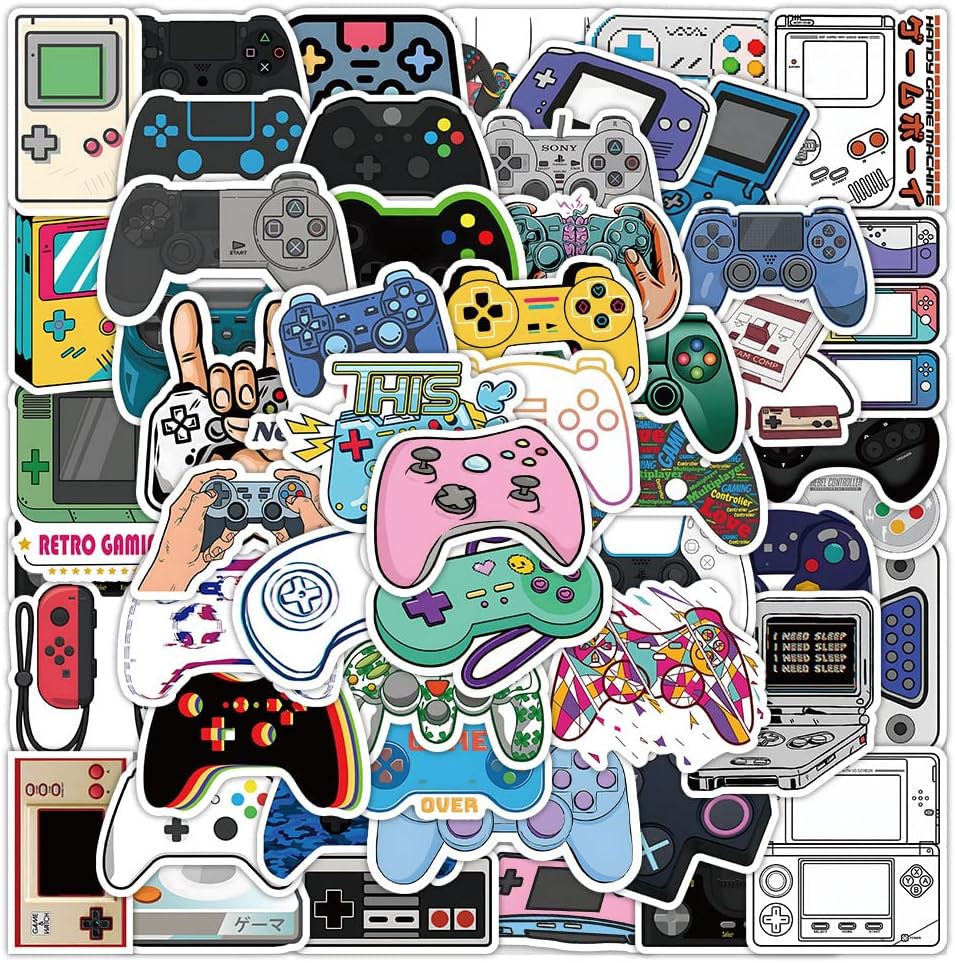 Amazon.com: 50Pcs Gamer Stickers,Waterproof Gaming Sticker Pack,Gamer ...