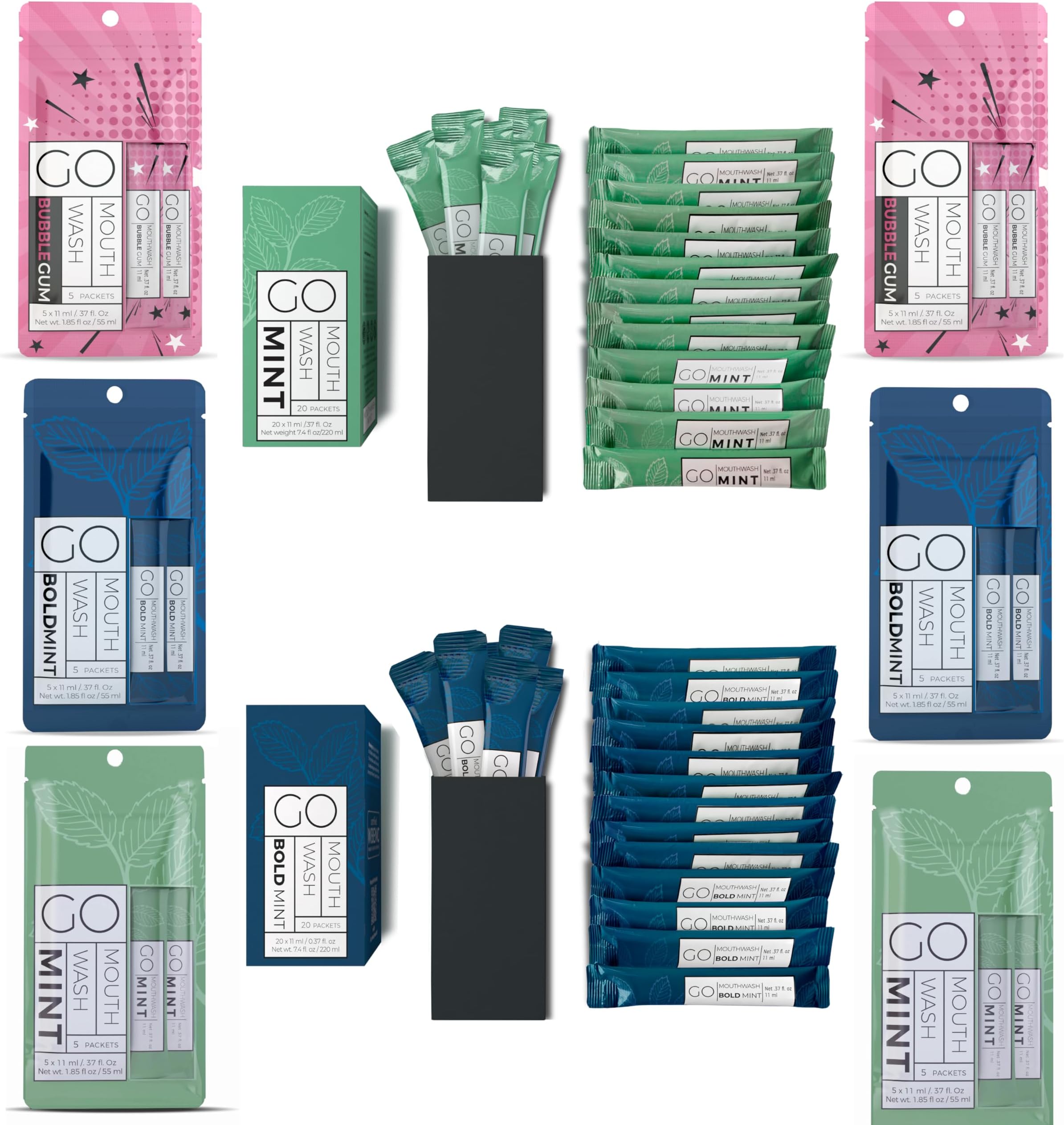 Amazon.com: 20 Smooth Mint and 20 Bold Mint + 10 Bold Mint, 10 Smooth ...