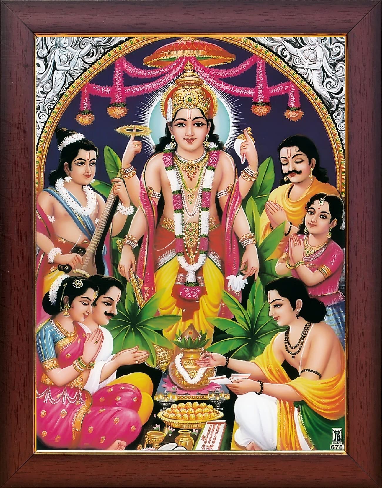 Buy Garuda Photos - God Sri Satyanarayana Swamy Photo Frame (Satya ...