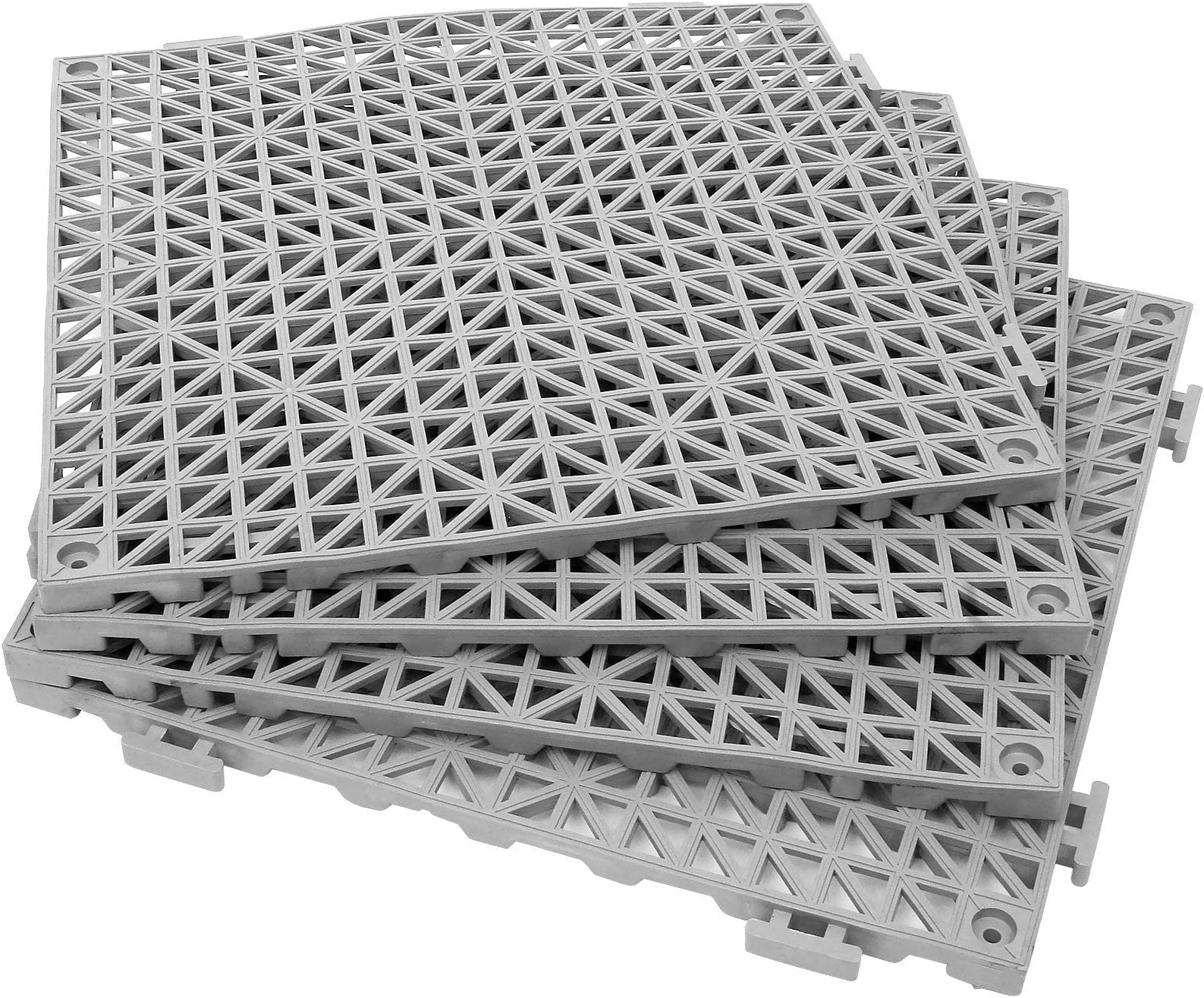 Amazon.com: WENQUIT 12PCS Modular Interlocking Drainage Flooring Tiles ...