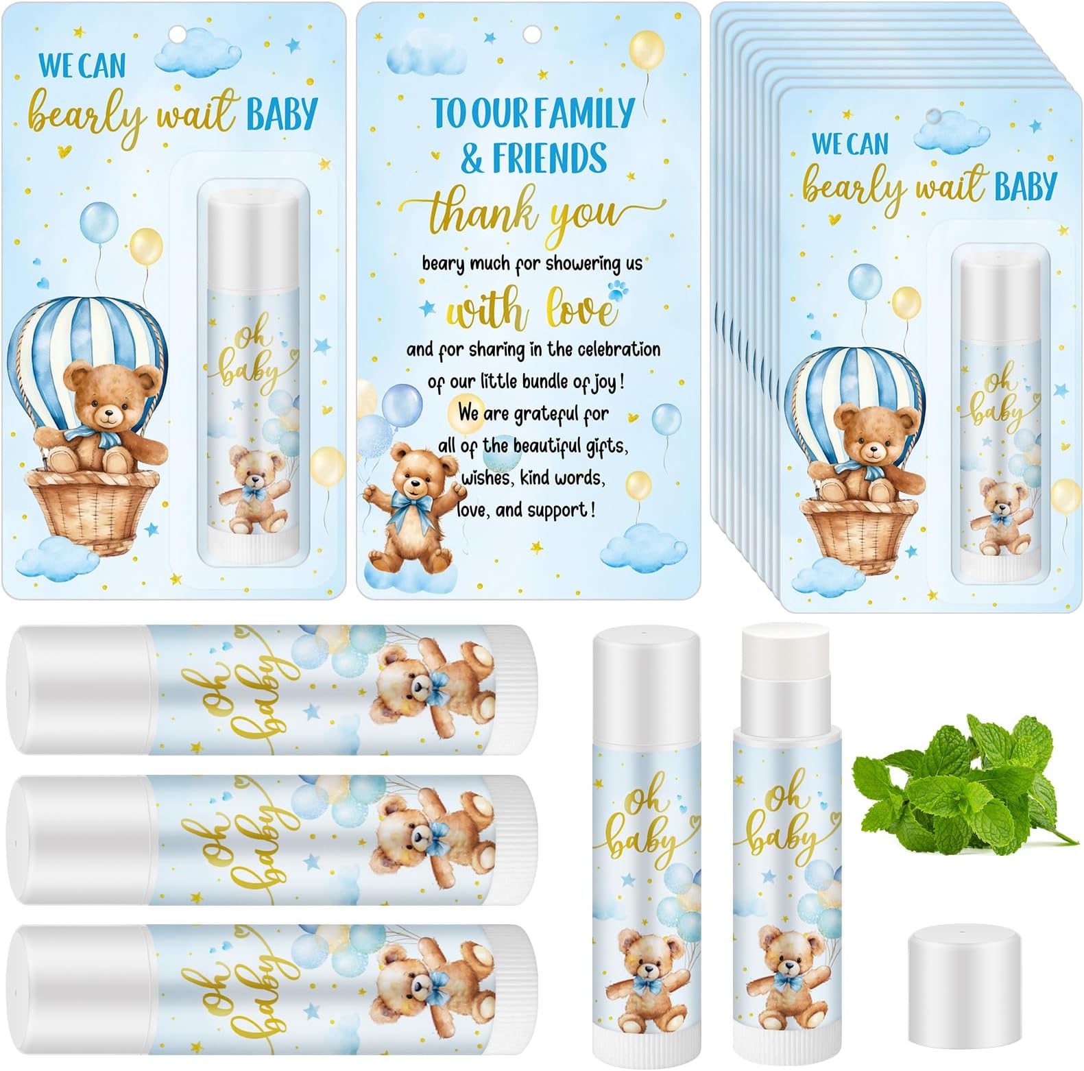 Amazon.com: Chapstick Party Favor Lip Balm Gift Pack It's a Baby 10 ...