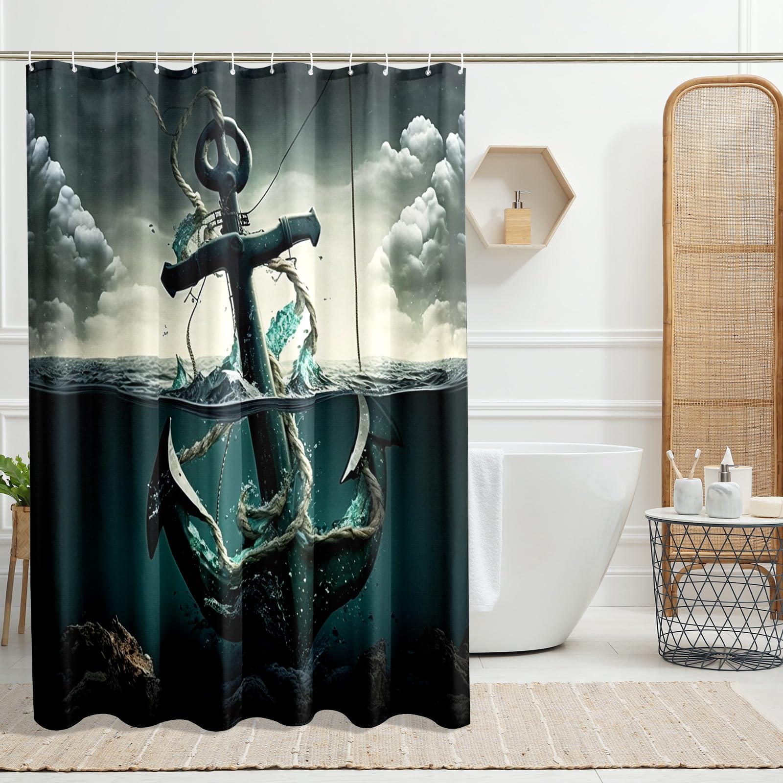 Pirate Themed Bathroom Retro Nautical Pirate Ship 4 Piece Shower