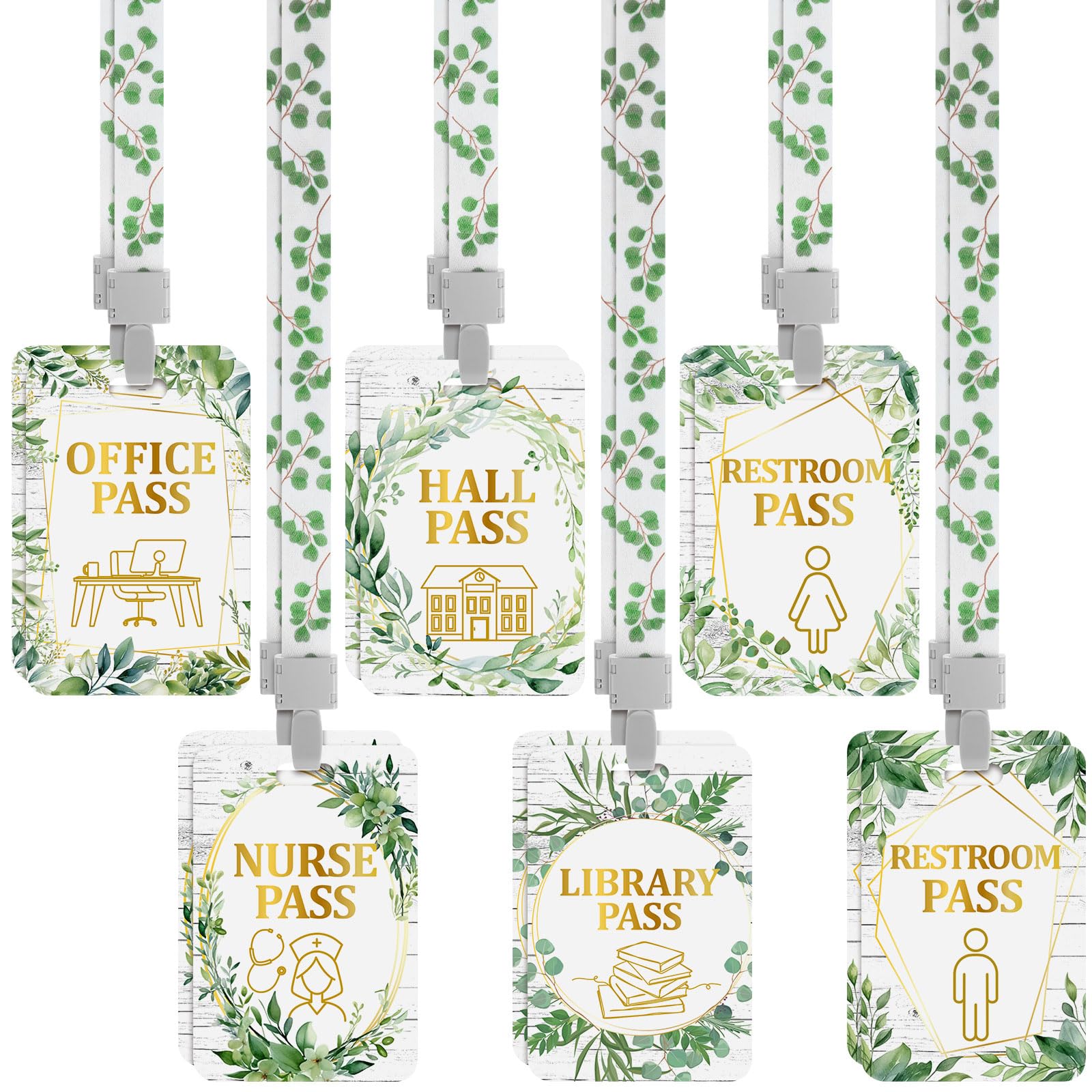 Snapklik.com : Pasimy 12 Pcs Pass Lanyards School Passes Set Vertical ...