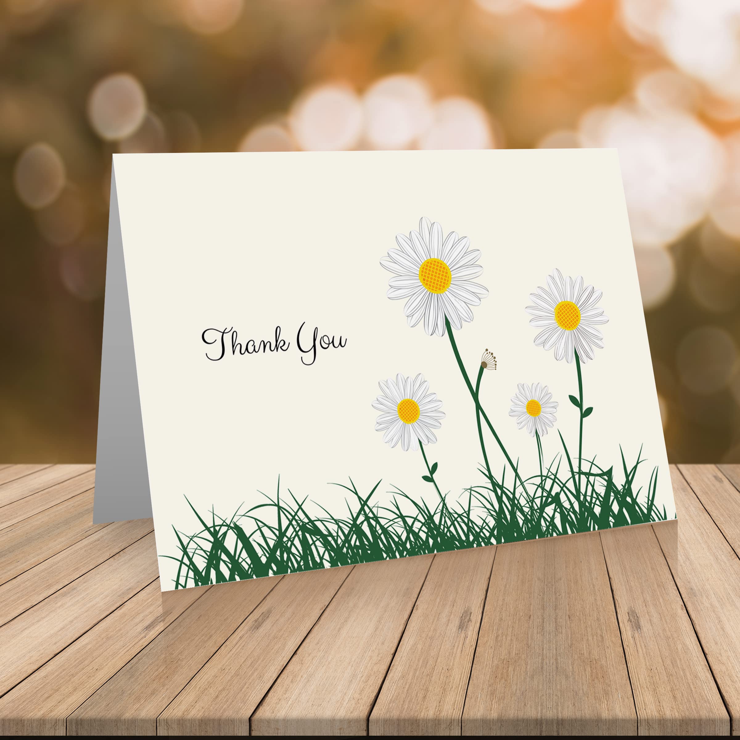 Daisy Theme Thank You Cards Stampin' Up! CAS Cheerful Daisies Circle