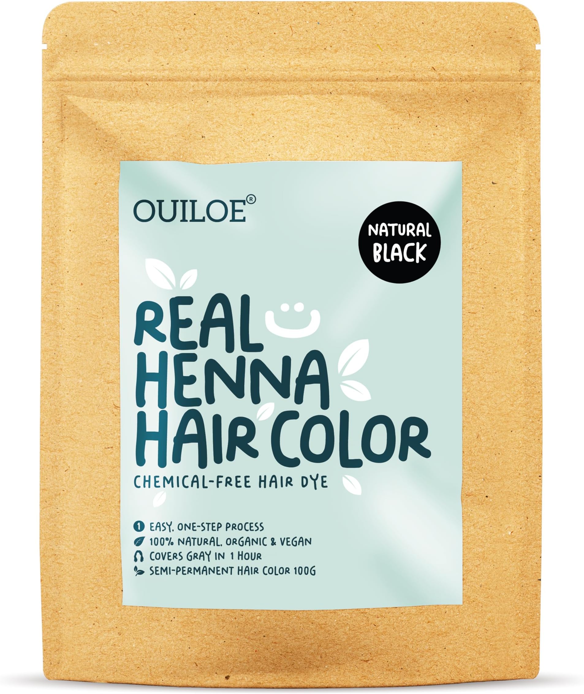 Amazon.com : Black Henna Hair Dye Color - Organic Hair Dye Without ...