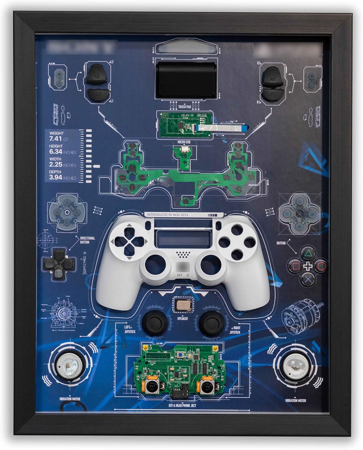 Amazon.com: Disassembled Controller Frame for PS4, for DualShock 4 ...