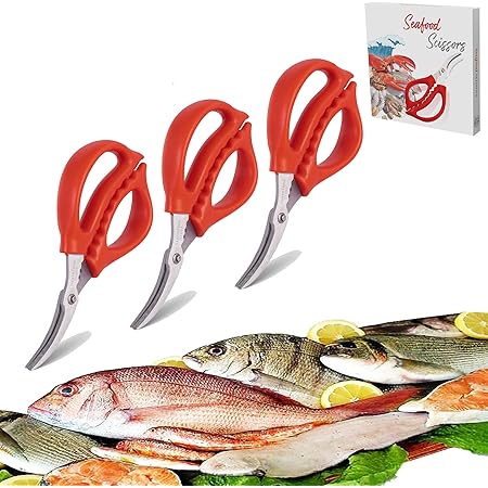Amazon.com: Joyce Lindberg Seafood Scissors for Kitchen Seafood Fish ...