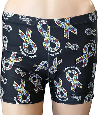 Amazon.com: Women's Autism Awareness Compression Shorts- Adult 4 ...