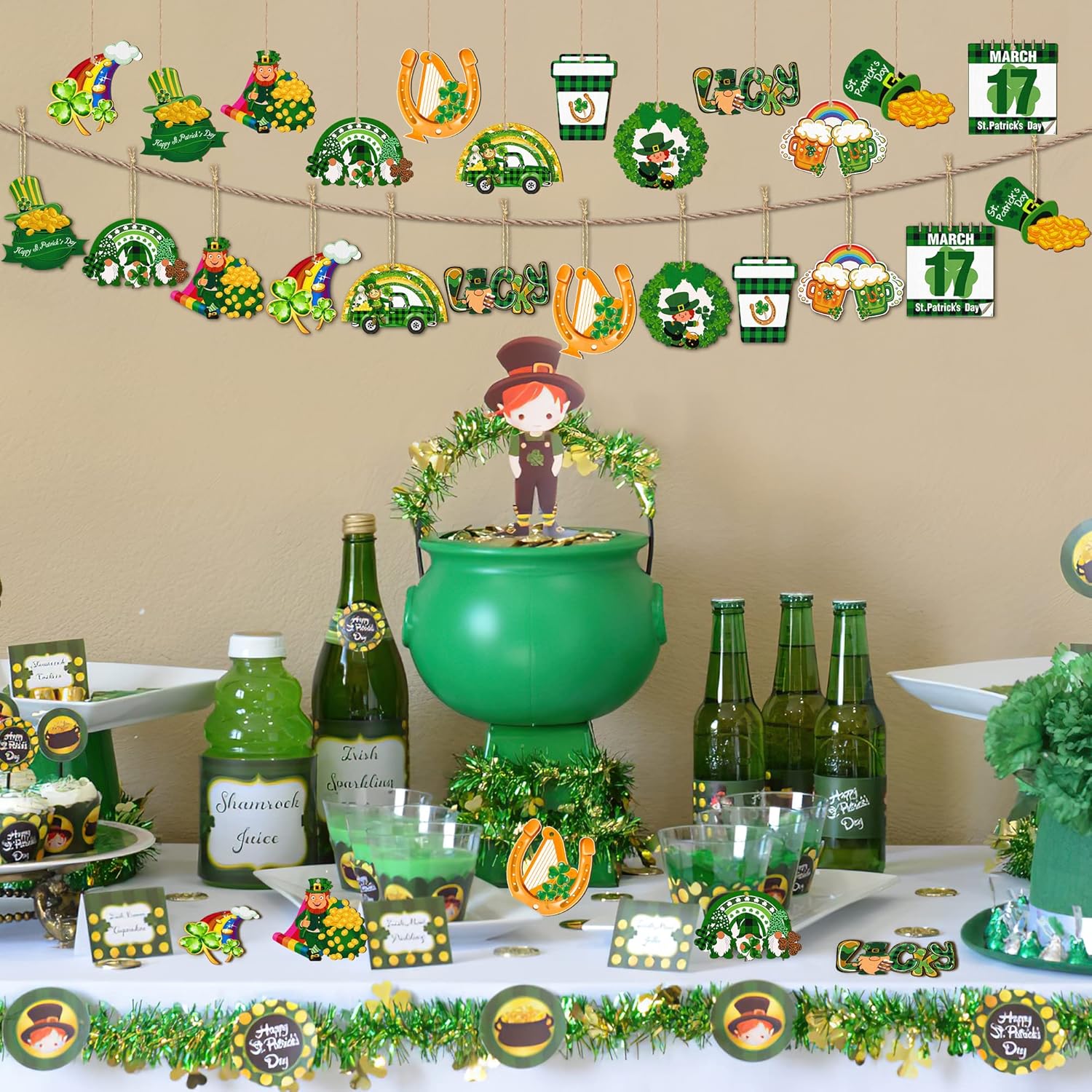 36 adornos de madera para el día de San Patricio para el árbol del ...