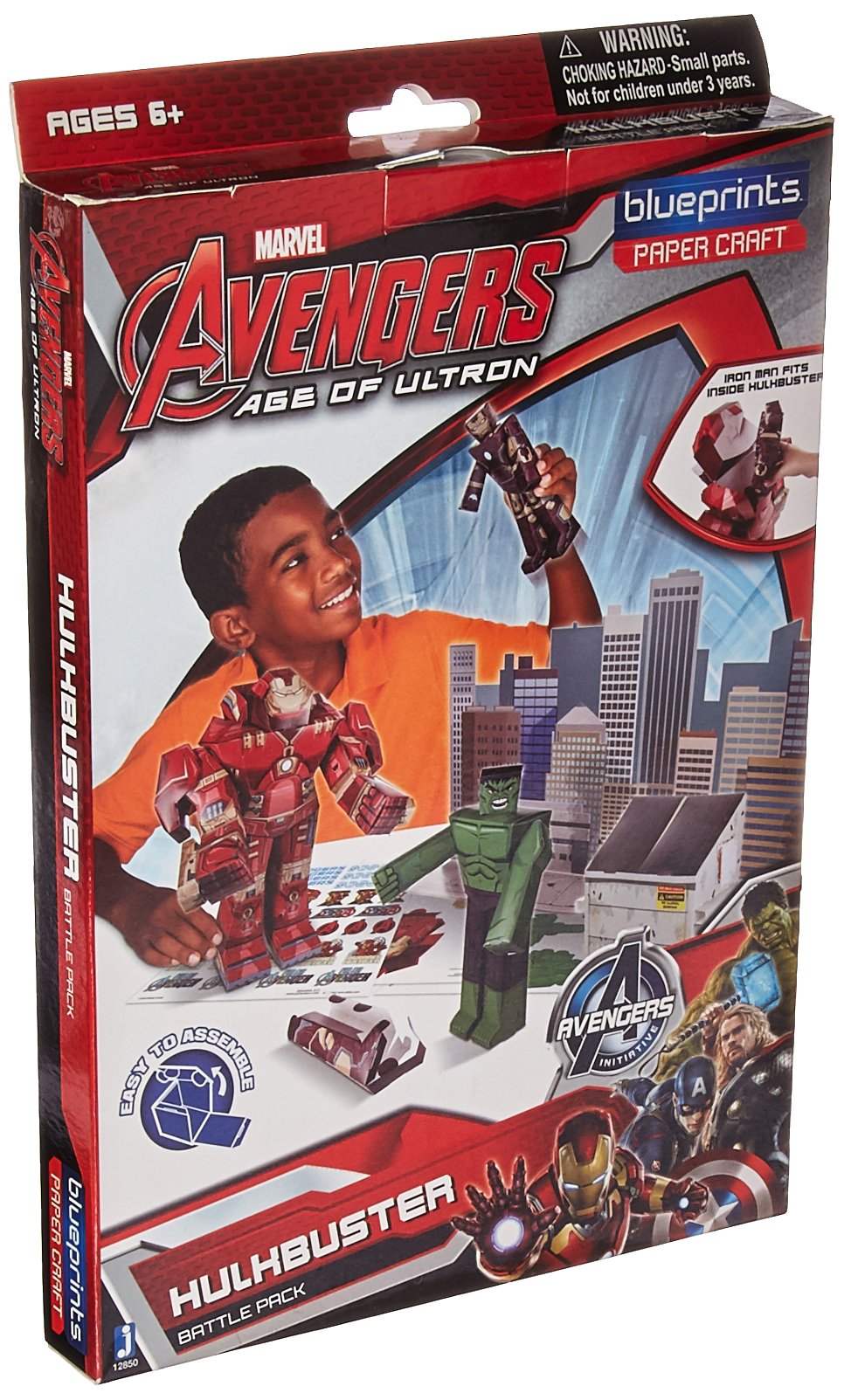 Marvel Avengers Age Of Ultron Hulkbuster Battle Pack Paper Craft ...